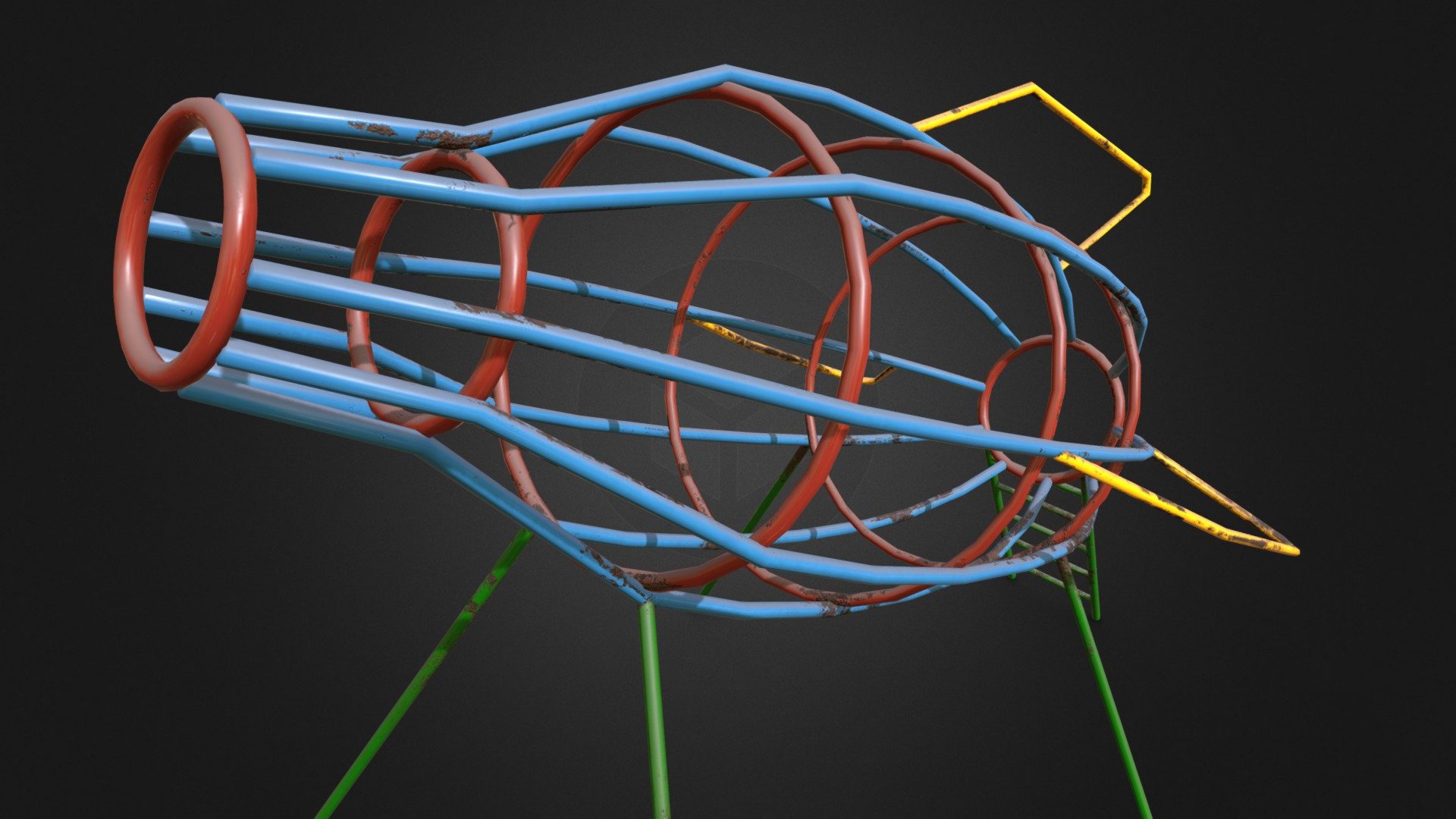 Rocket Climbing Frame - Buy Royalty Free 3D model by Phil Gornall ...