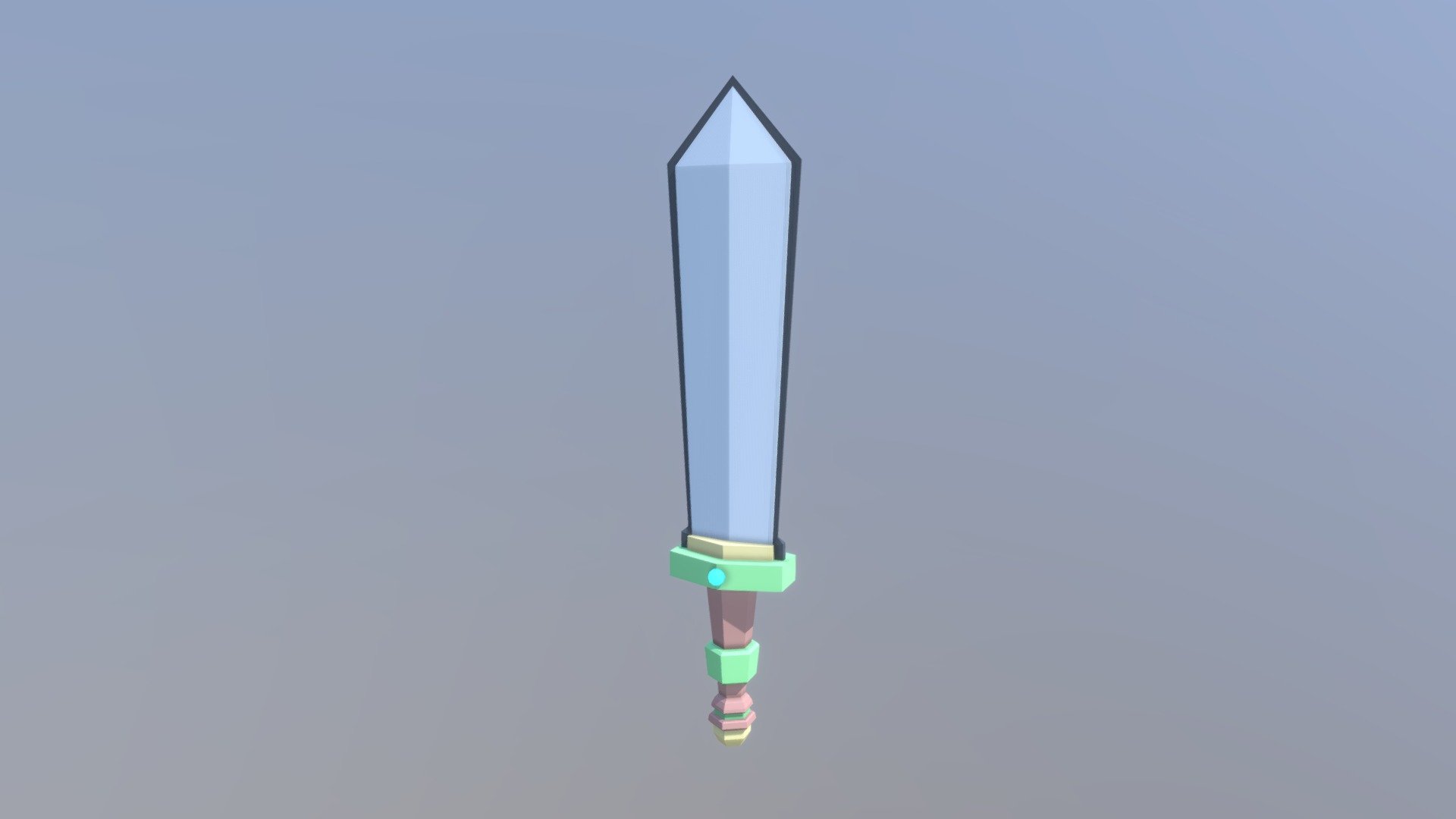 Low-Poly Sword - 3D model by SoberSteb [b315edd] - Sketchfab