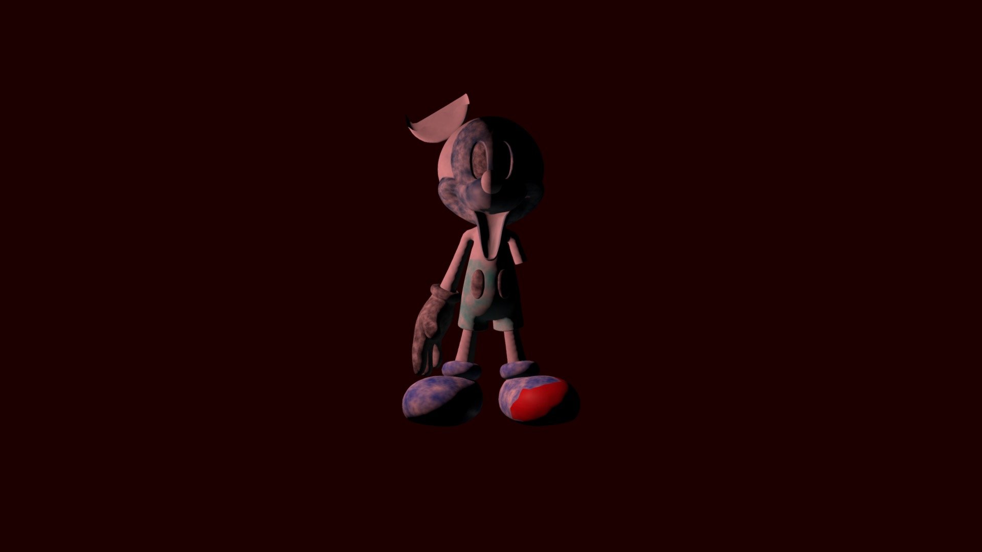 Drawkill Photo-Negative Mickey - Download Free 3D model by ...