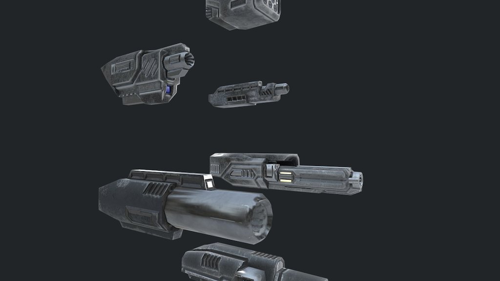 Tank Weapon Set 1 - 3D model by aim.gripp [b317c7e] - Sketchfab