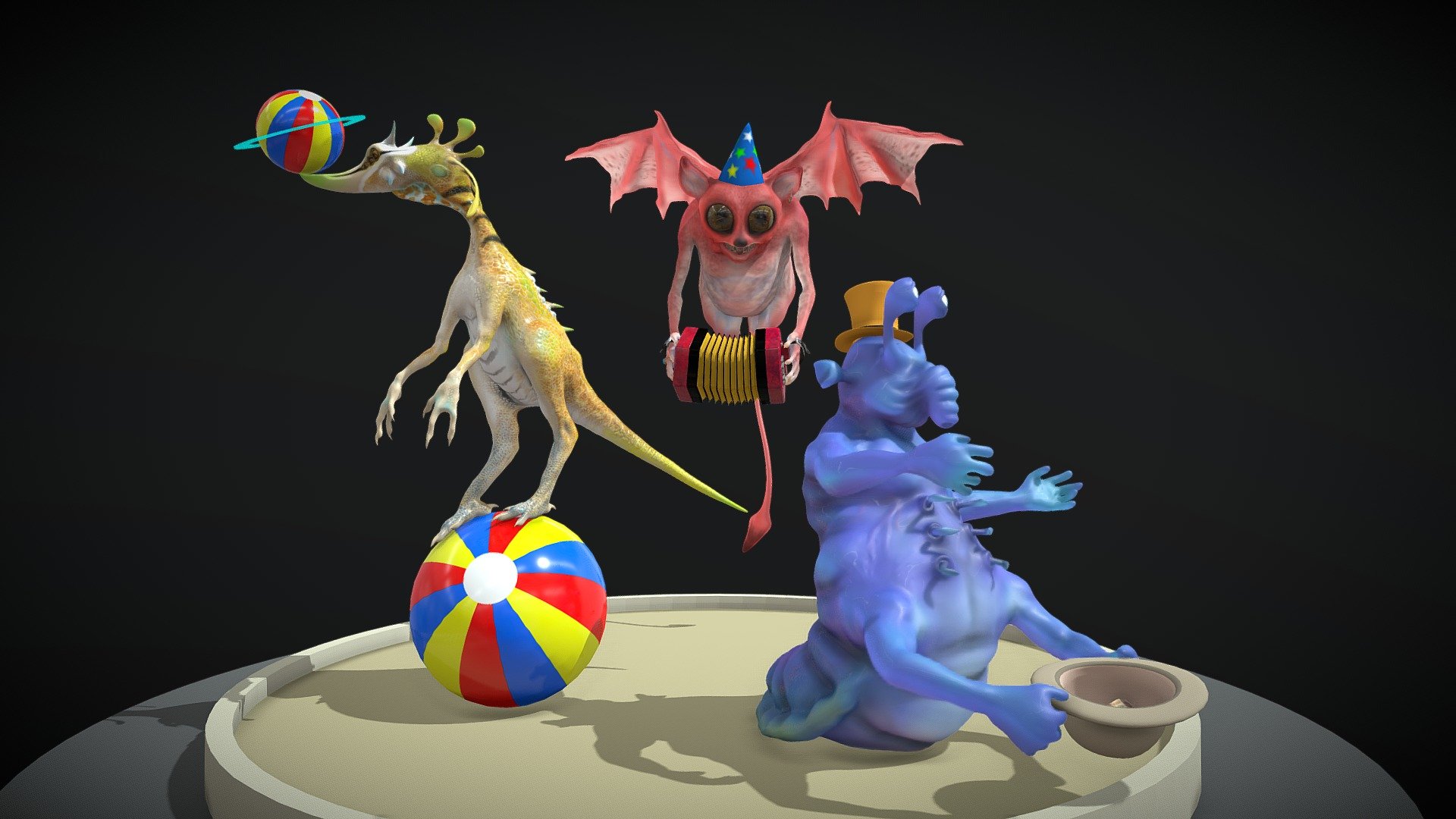 Future Intergalactic Circus Professionals! - 3D model by Dmitry ...