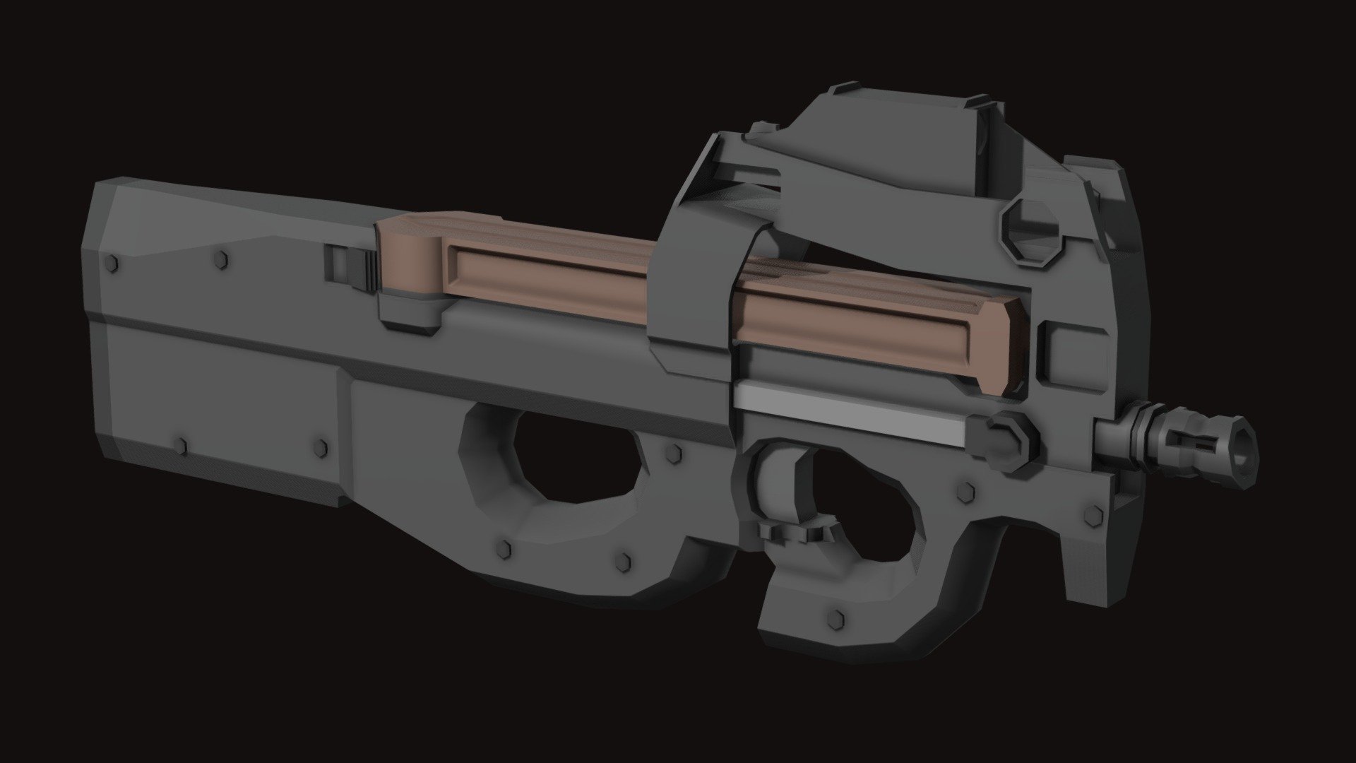 fn p90 - Download Free 3D model by puresaltt [b31ab8d] - Sketchfab