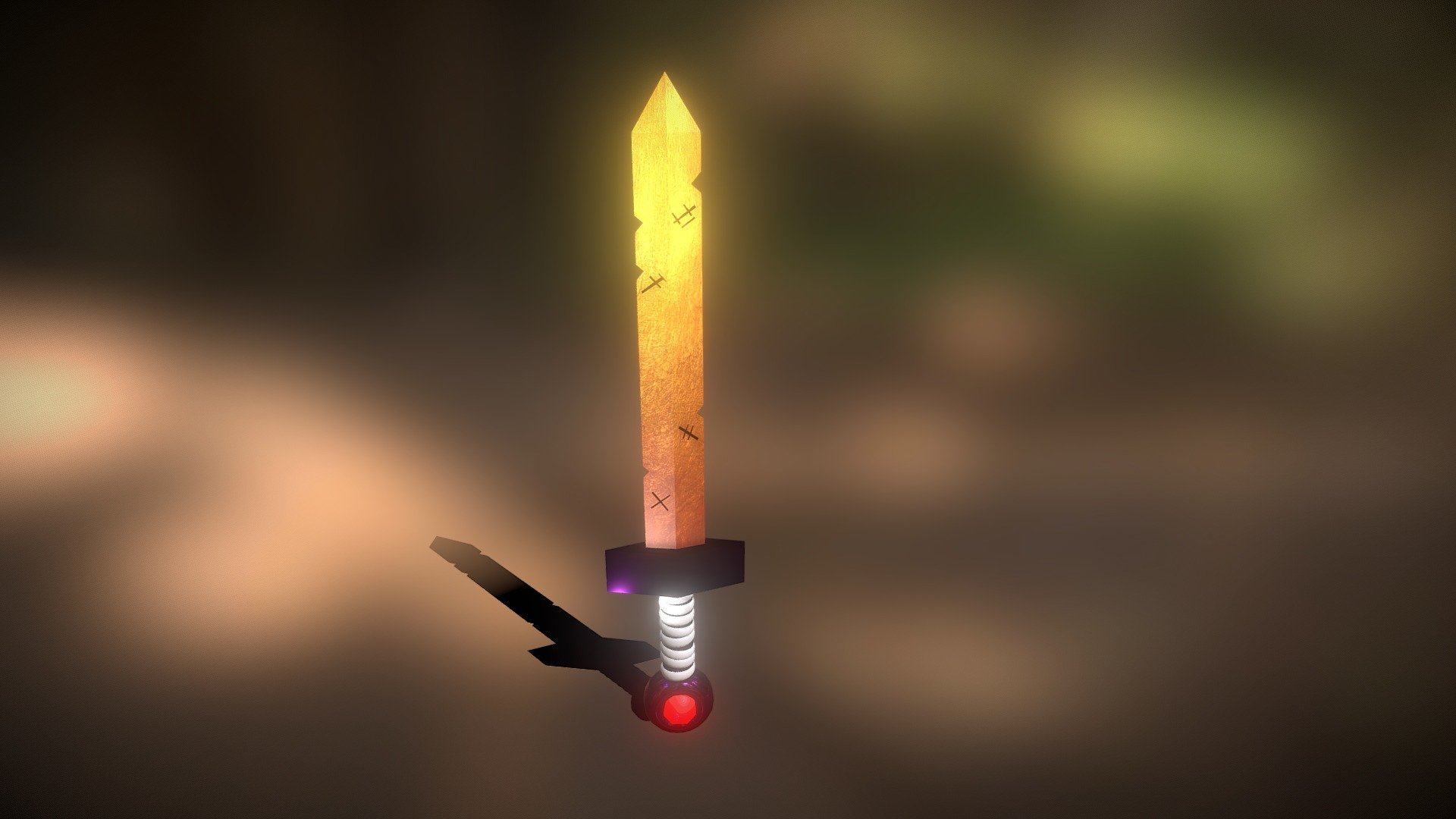Finn Golden Sword of Battle (Scarlet) - 3D model by Dante Rossi - Zion ...