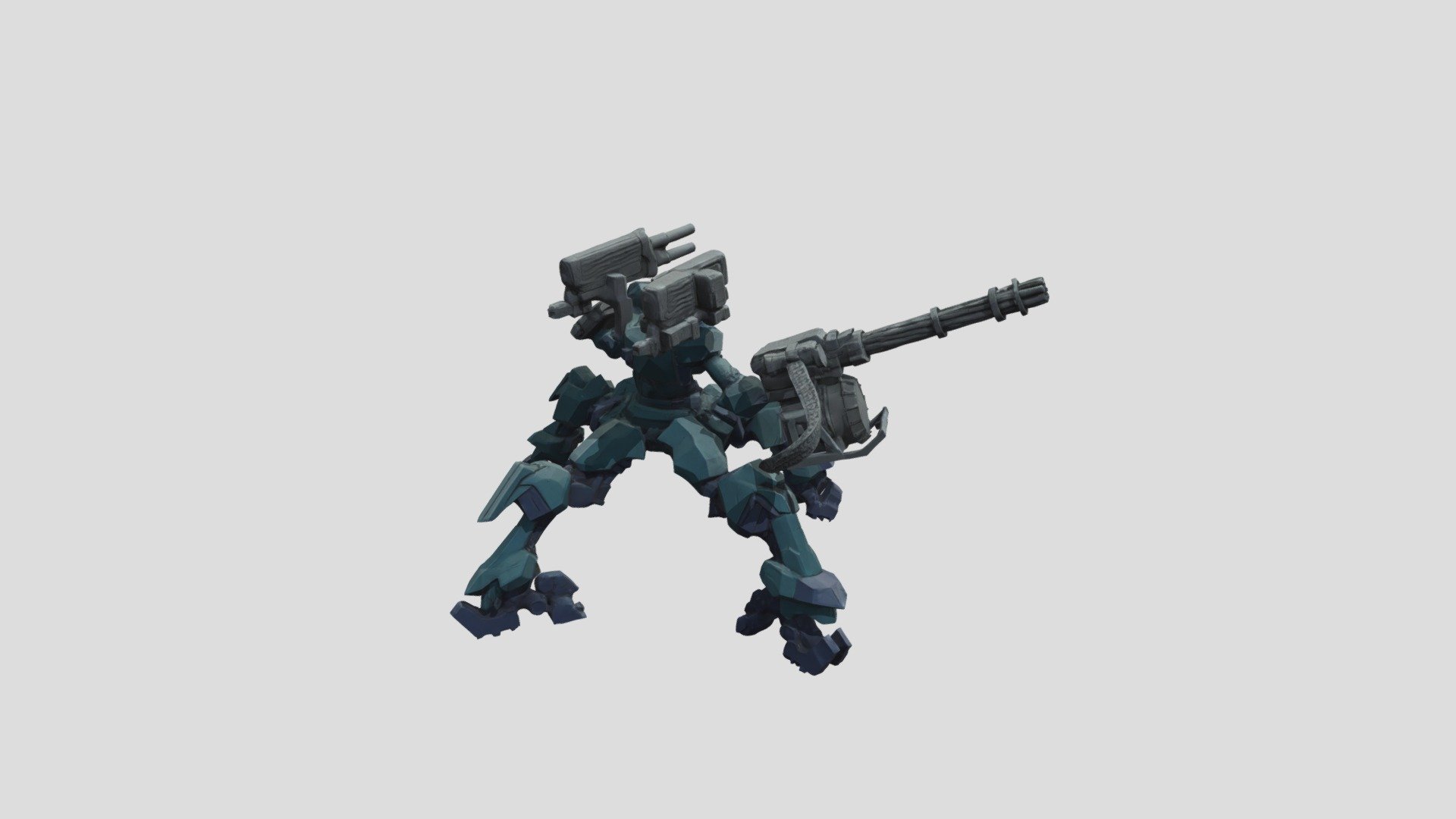 Mecha 3d Model - 3D model by RecRoyal456 [b31d69a] - Sketchfab