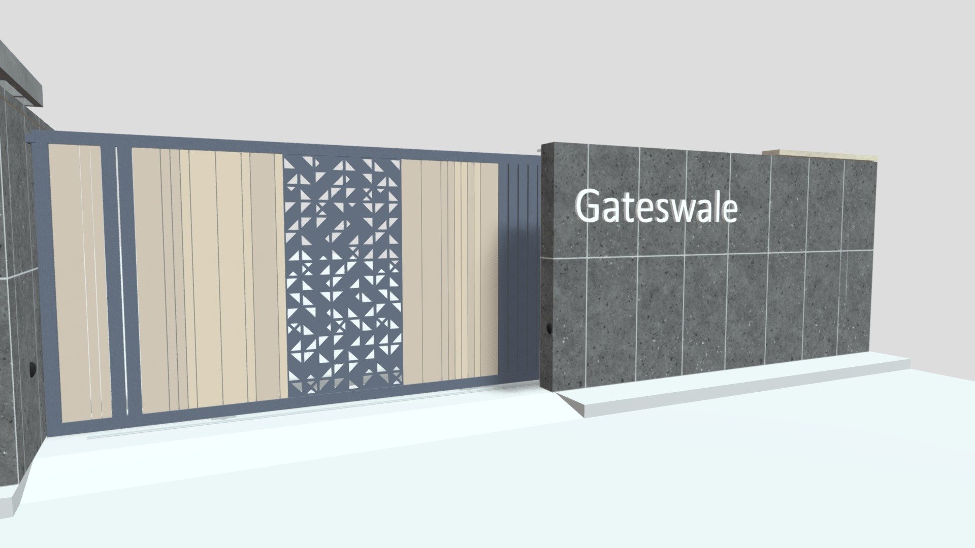 Best Single Gate Design For Your Home -Gateswale - 3D model by ...
