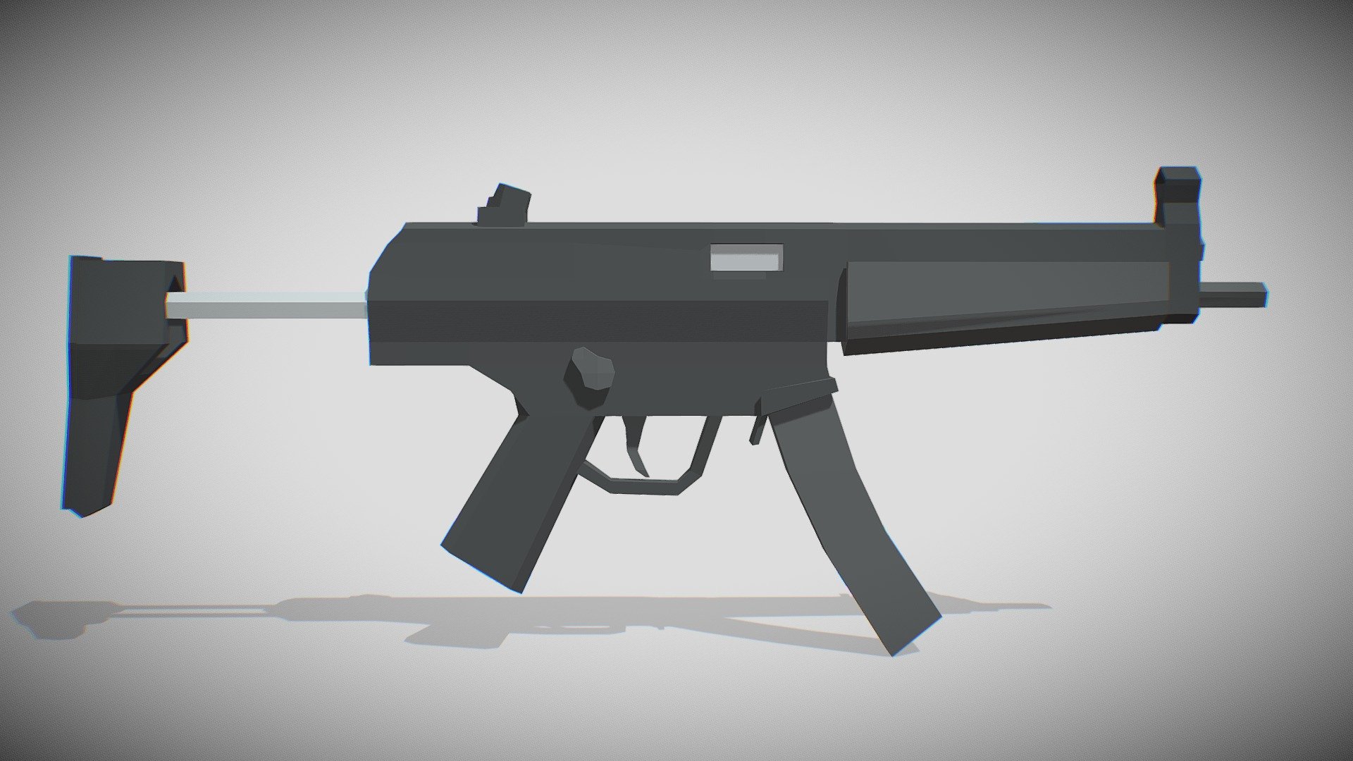 Low Poly MP5 - Download Free 3D model by AdamKokrito [b3265ef] - Sketchfab