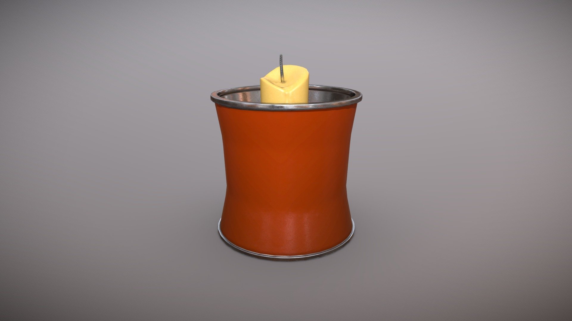 Candle In A Jar - 3D model by Grishmanovskij Anton ...