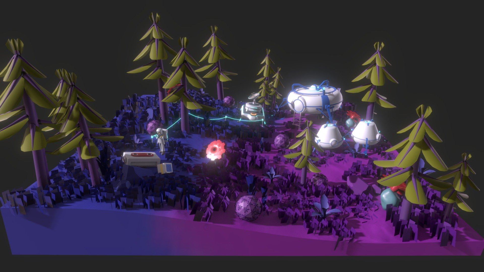 Alien planet - 3D model by 小明一米七 (@2251387929a) [b3277ee] - Sketchfab