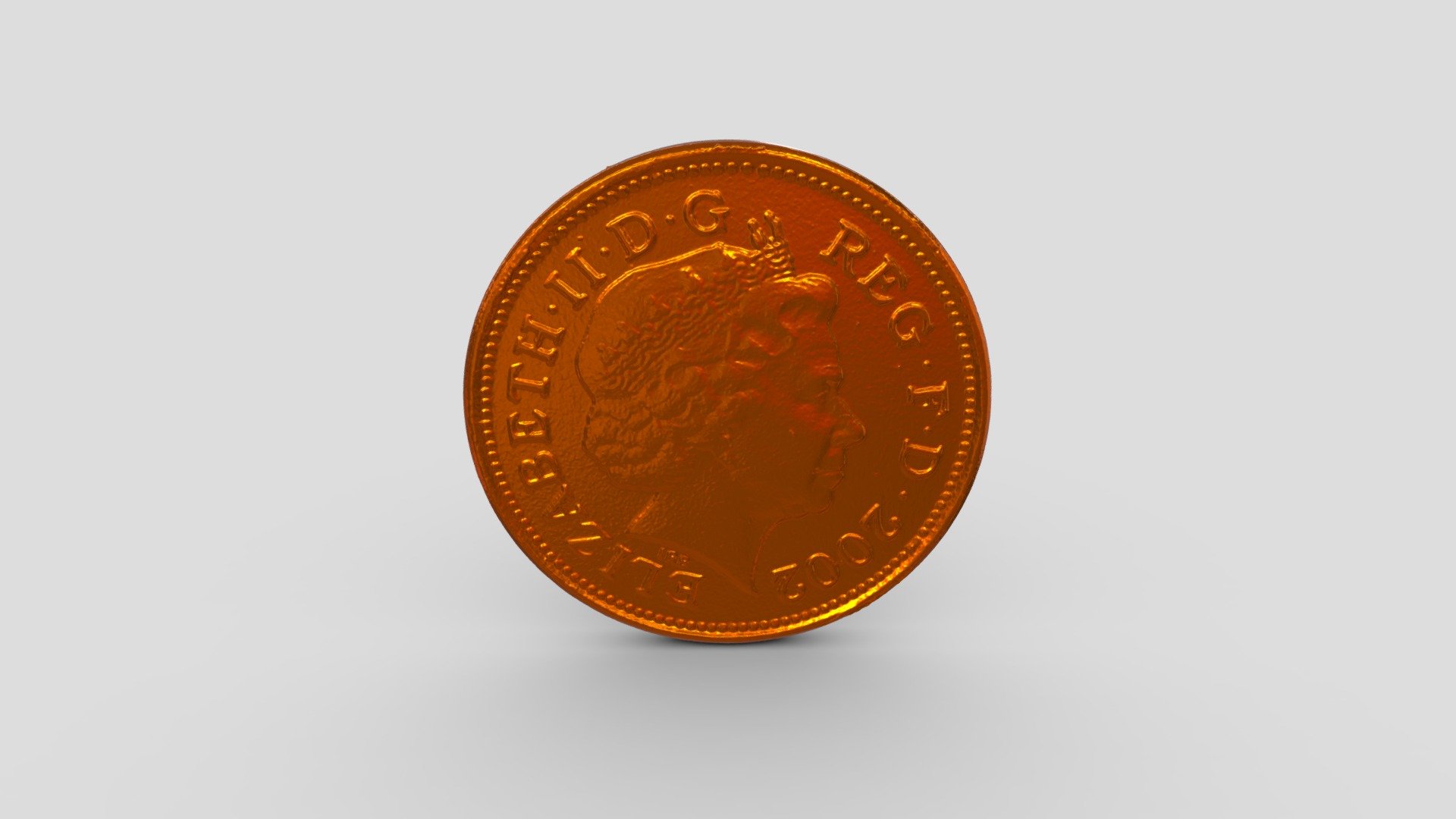 2p coin 2002 - 3D model by kerr_dimensional [b3278cd] - Sketchfab