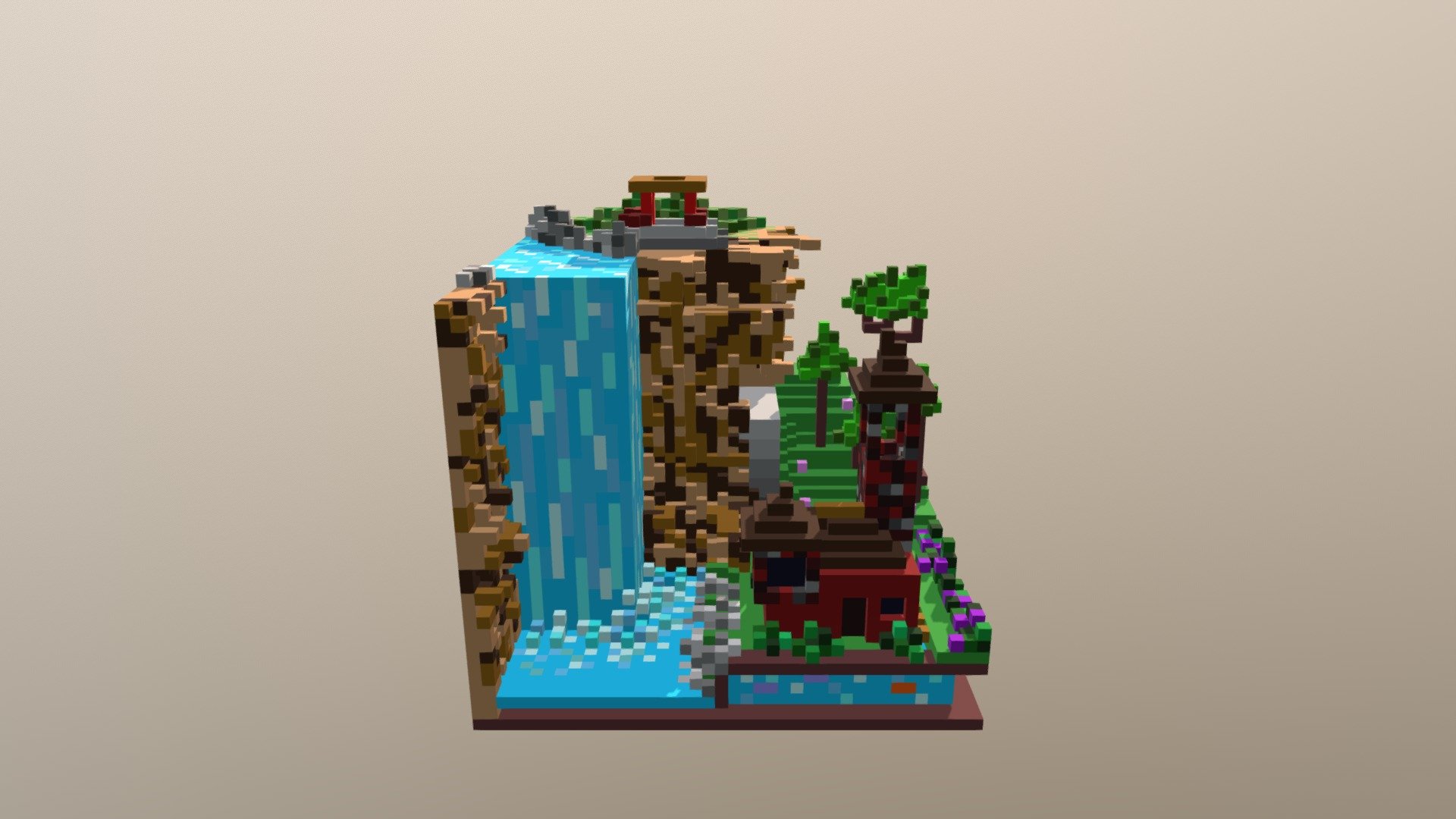 Waterfall - 3D model by pepperjackdaisy [b328bc2] - Sketchfab