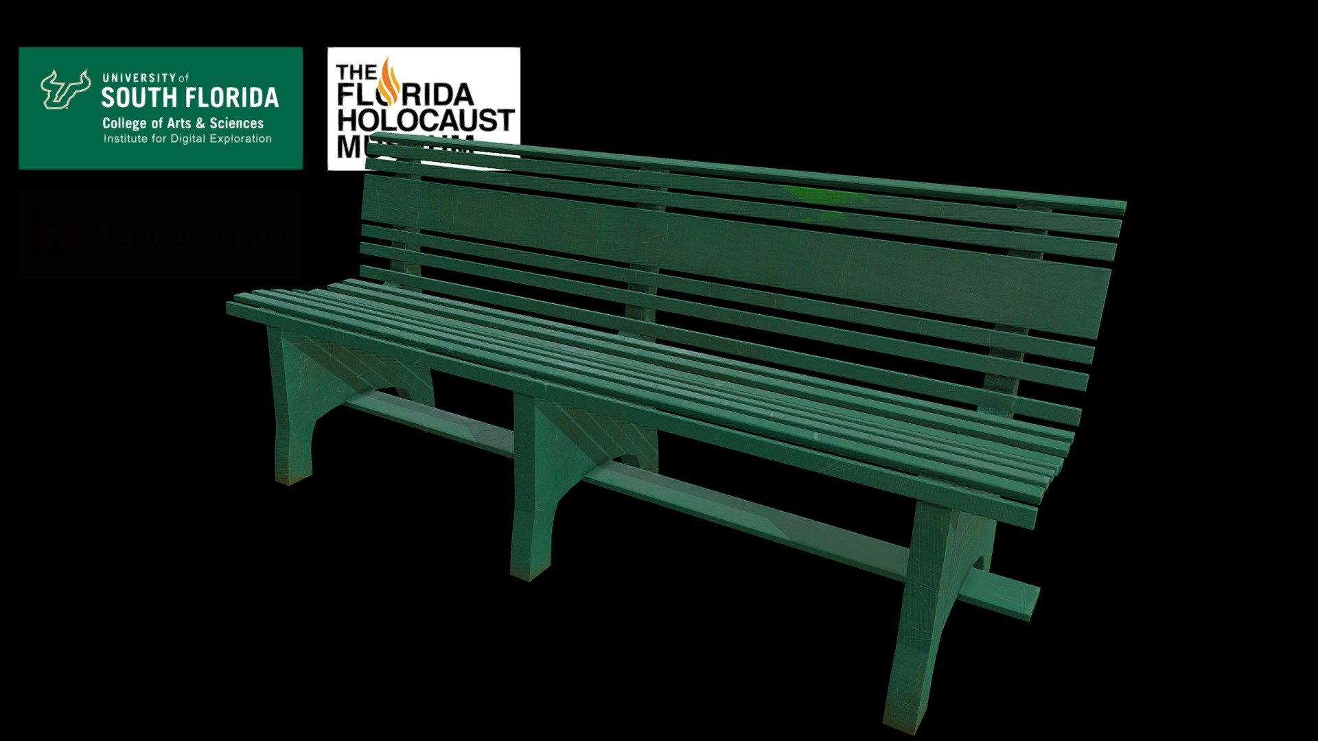 Green Bench - 3D model by USF Institute for Digital Exploration (IDEx ...