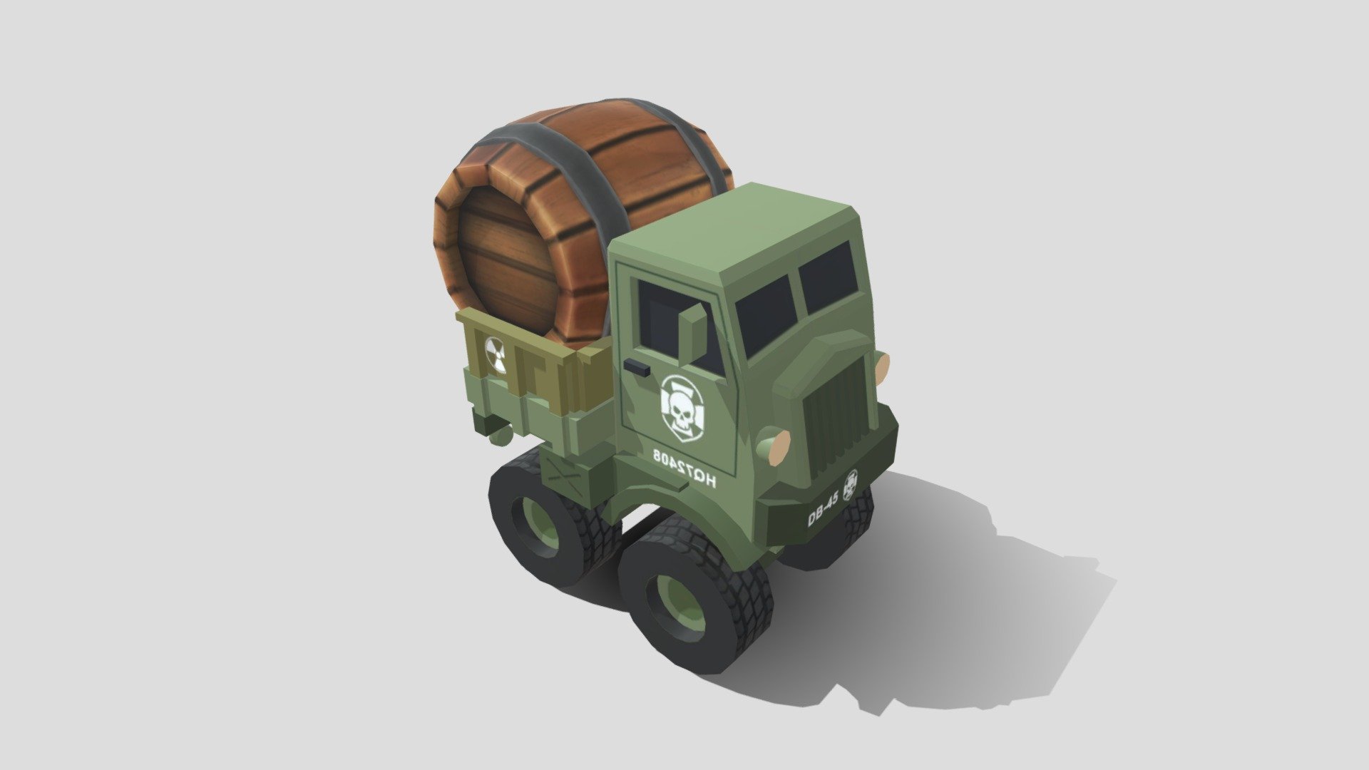 Big Rig Barrel - 3D model by rchevallier [b32b4f9] - Sketchfab