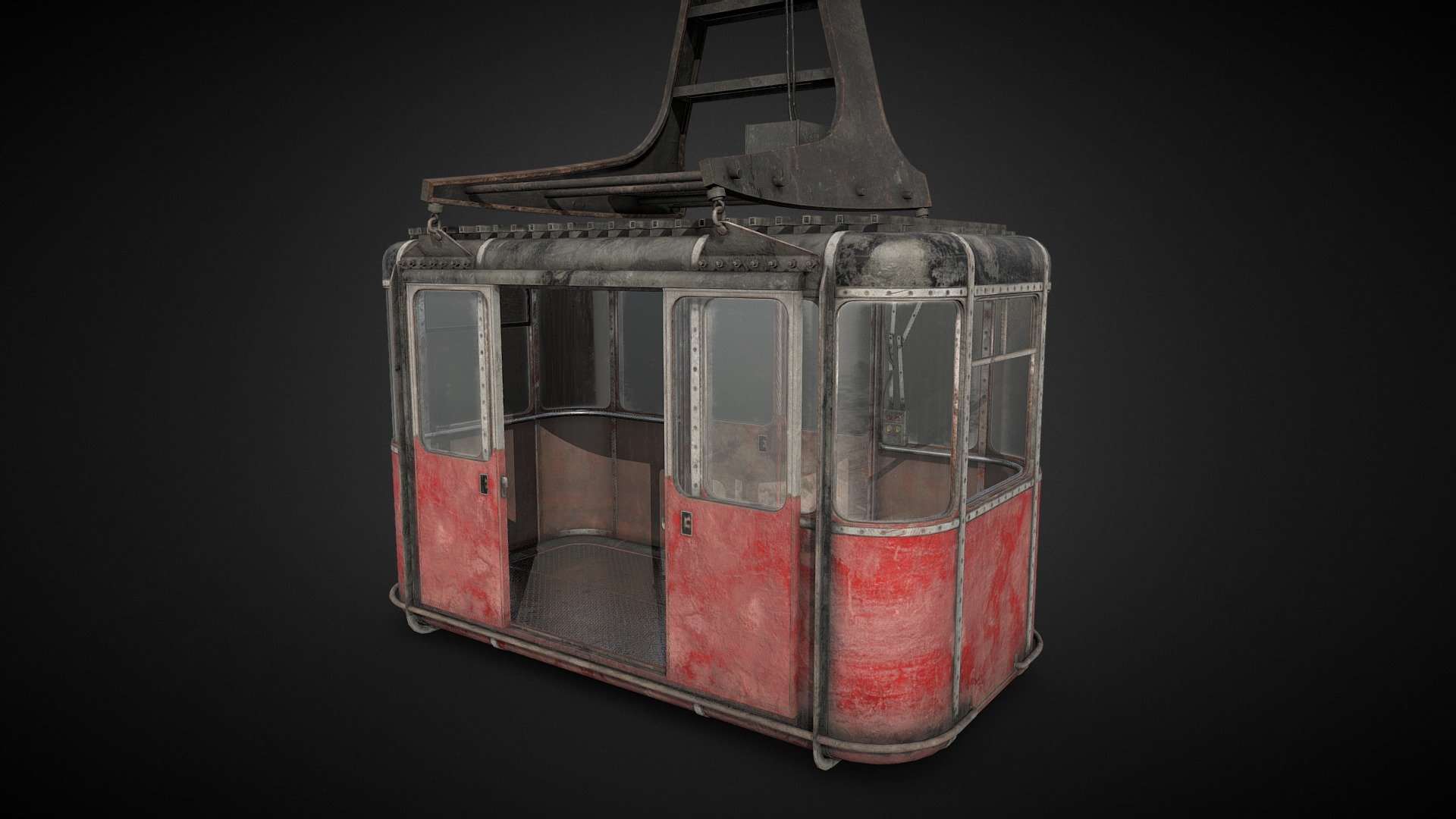 Cable Car - 3D model by Cristian Iordache (@christian-mg) [b32b770 ...