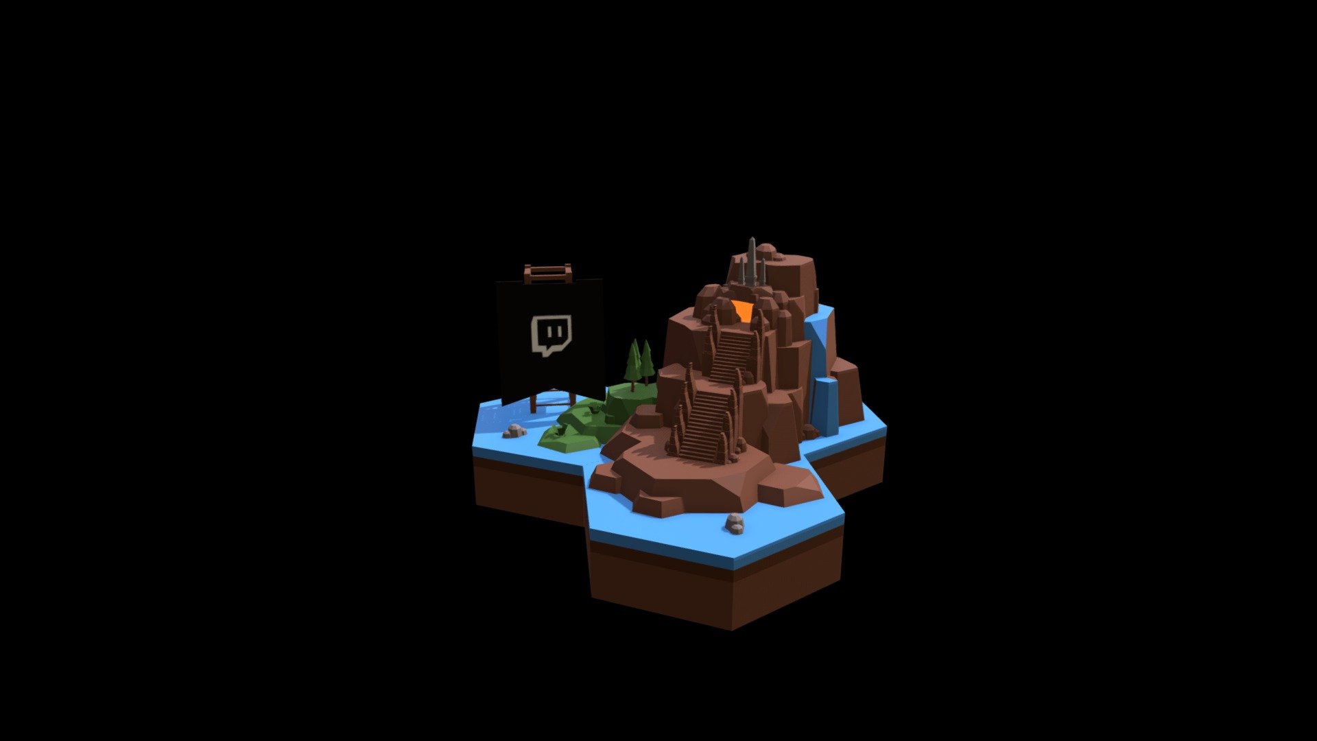 twitch-monument-temple - 3D model by lagrangemtl [b32c6aa] - Sketchfab