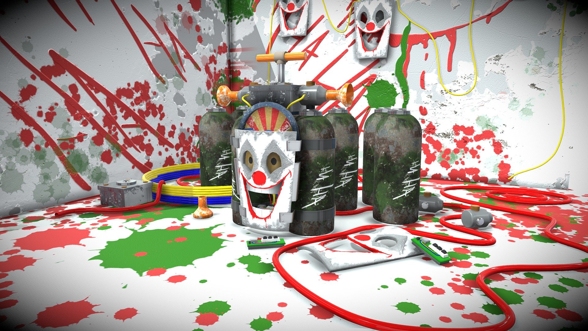 Joker Boom Exploder in progress - 3D model by navarro.tenyo [b330642] - Sketchfab