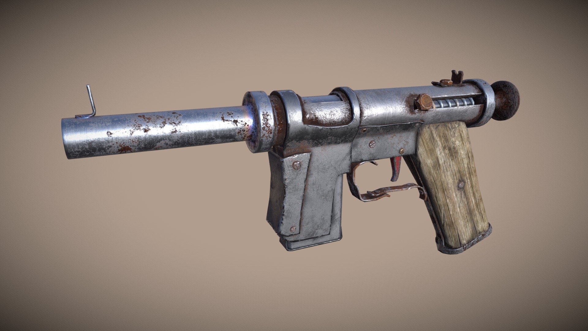 Samopal - 3D model by vamarkov312 [b333695] - Sketchfab