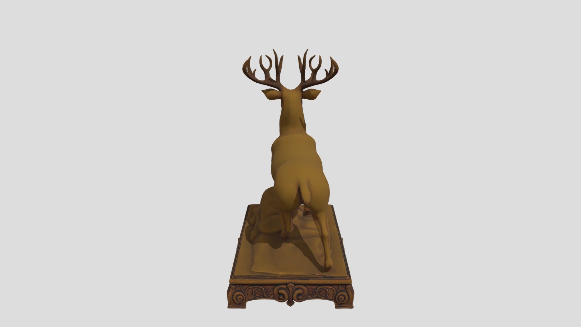 Golden Stag of Regal Majesty - 3D model by MrGuyz (@Uk-MrGuyz) [b333e64 ...