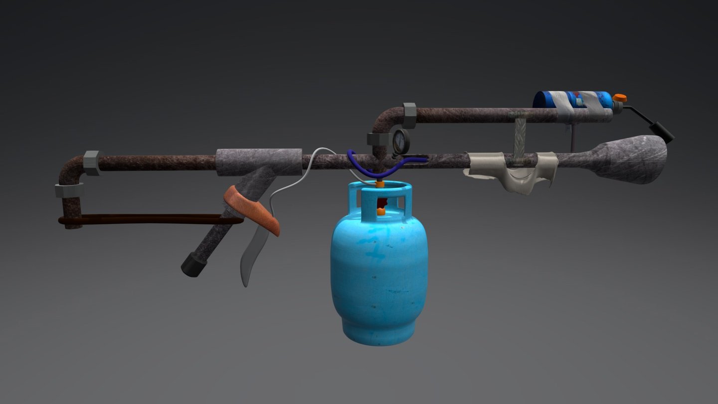 Flamethrower - 3D model by Qwonter (@oriwar) [b336361] - Sketchfab