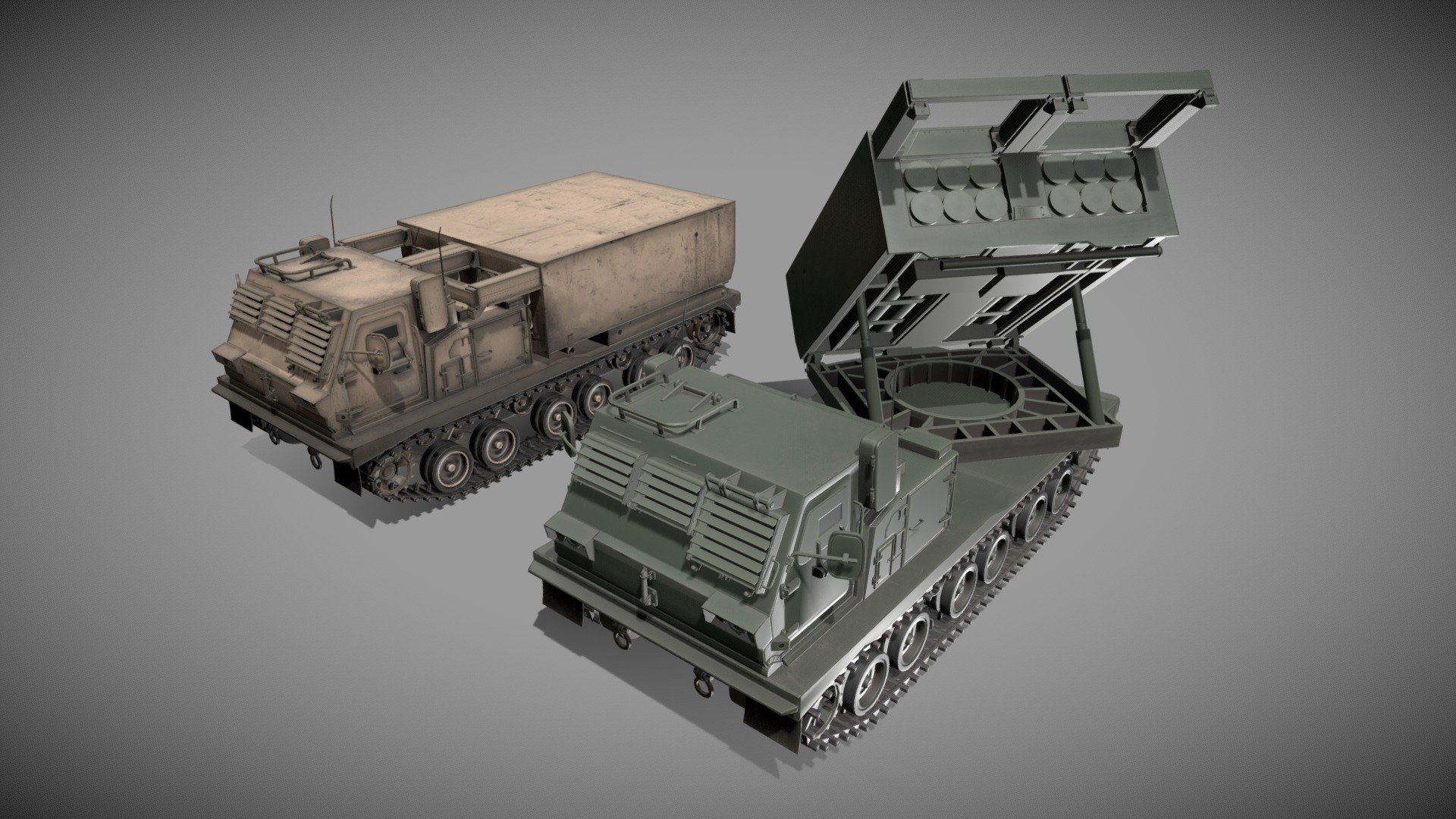 Multiple Launch Rocket System M270 - Buy Royalty Free 3D model by ...