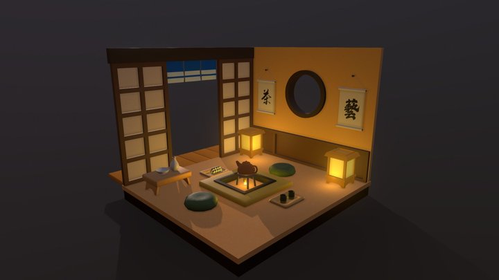Japanese-style 3D models - Sketchfab