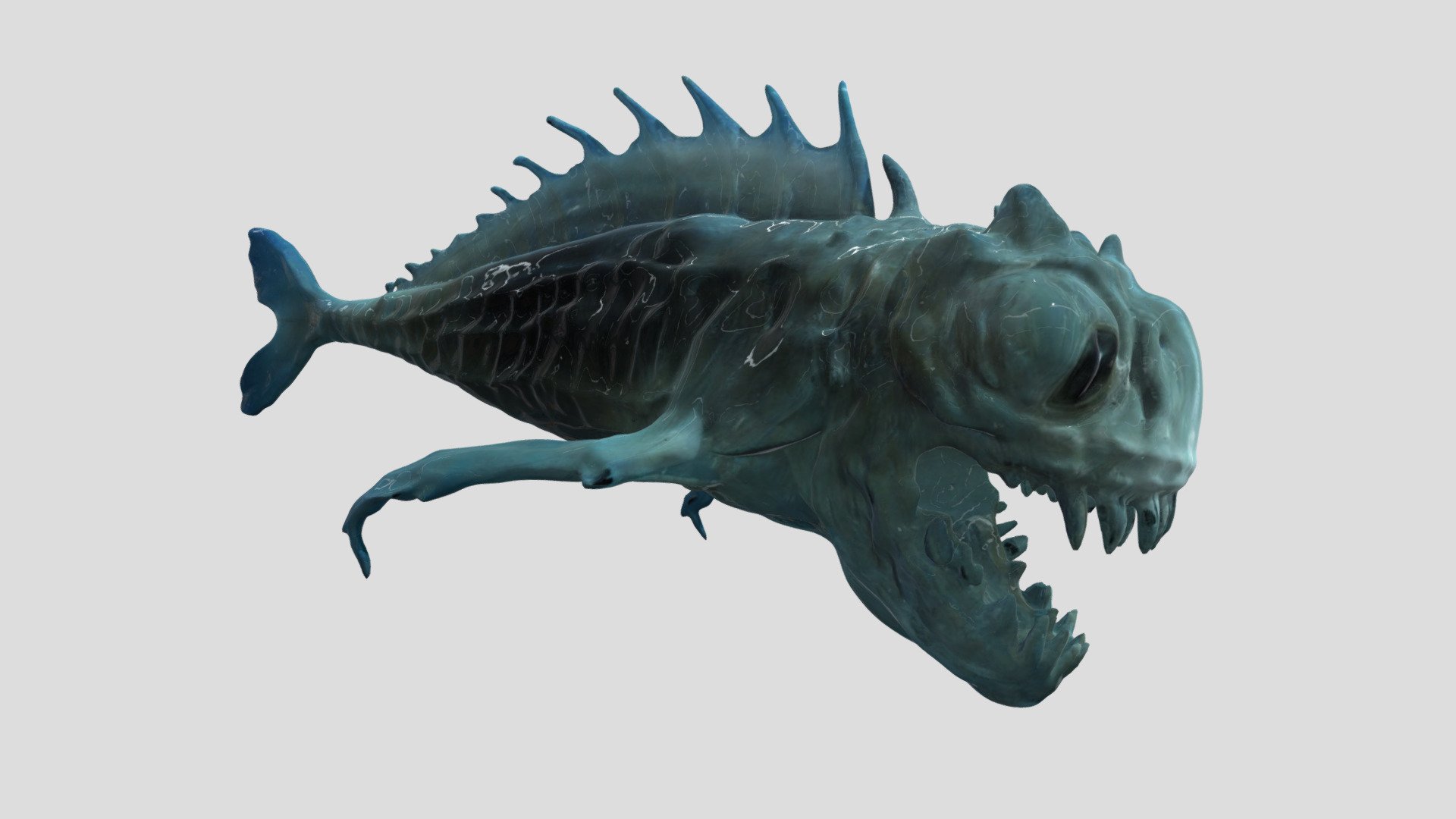 Abyssal Shredder - fish - Download Free 3D model by Brian Trepanier ...