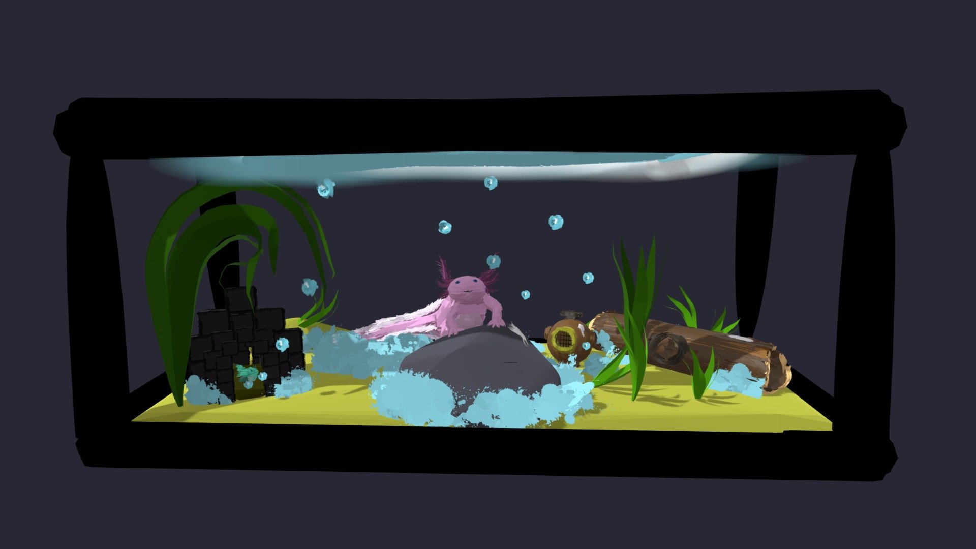 Axolotl - Download Free 3D model by Abby_Douglas [b338d9f] - Sketchfab