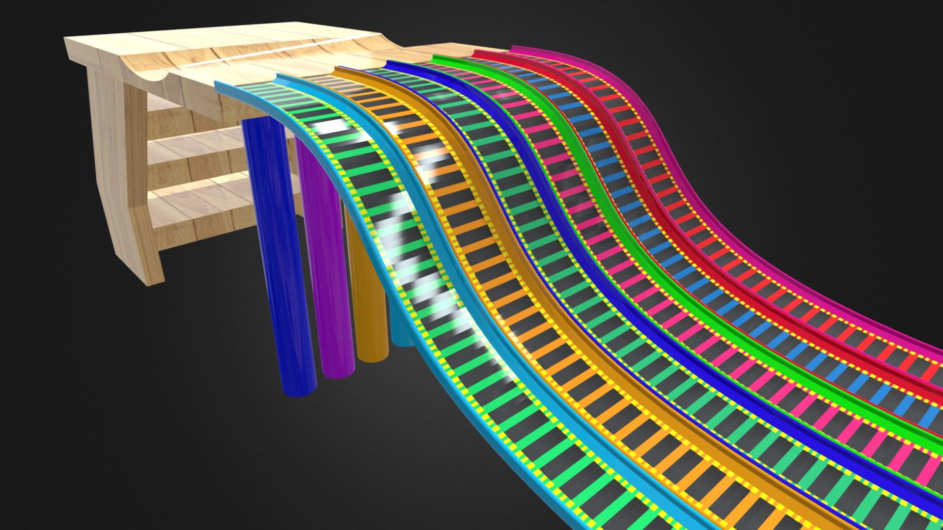 Body Slide Attraction 3D model - 3D model by saqlainbaig [b33b810 ...