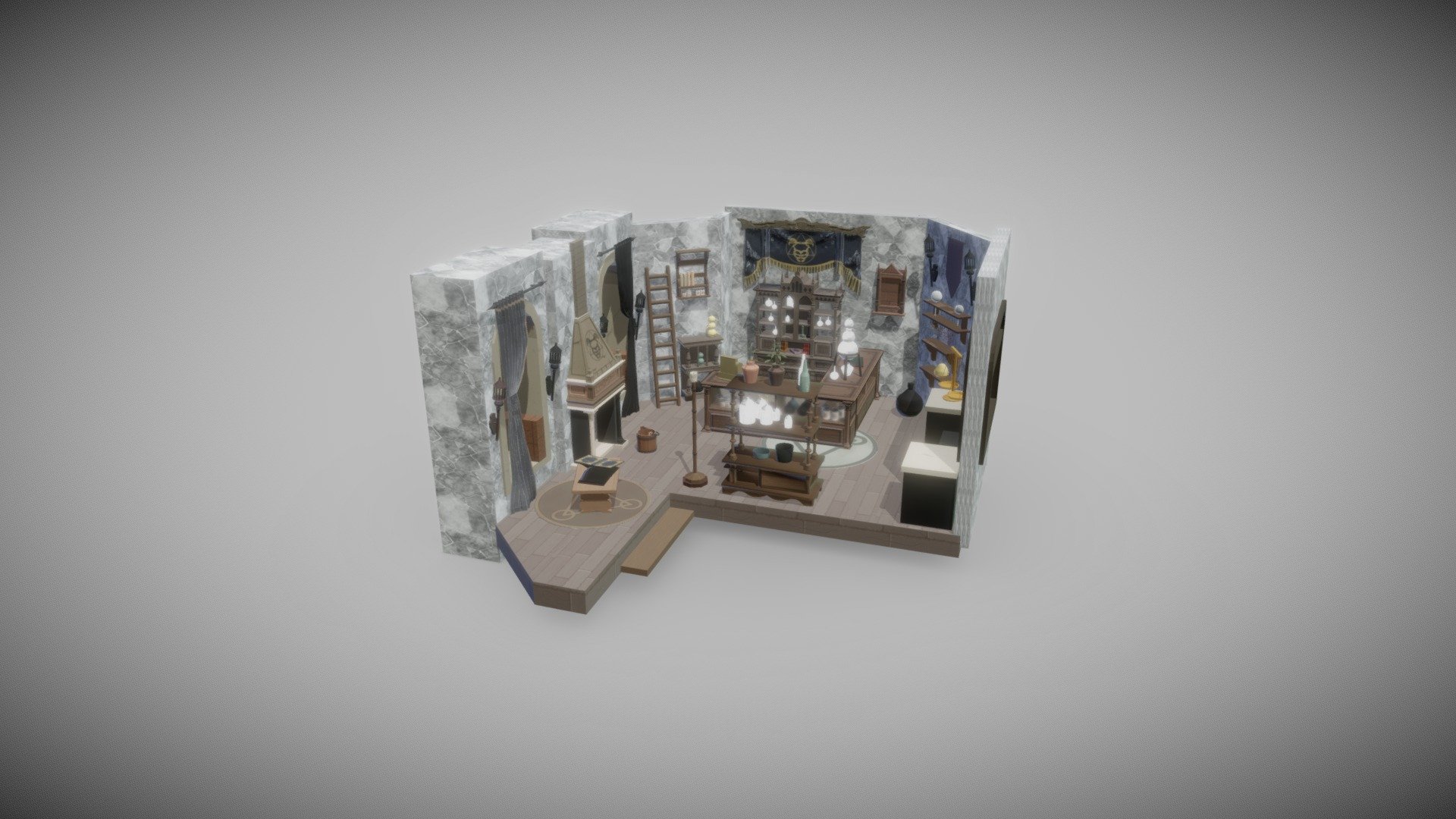 wizard shop test - 3D model by gdnmbinus [b33fb13] - Sketchfab