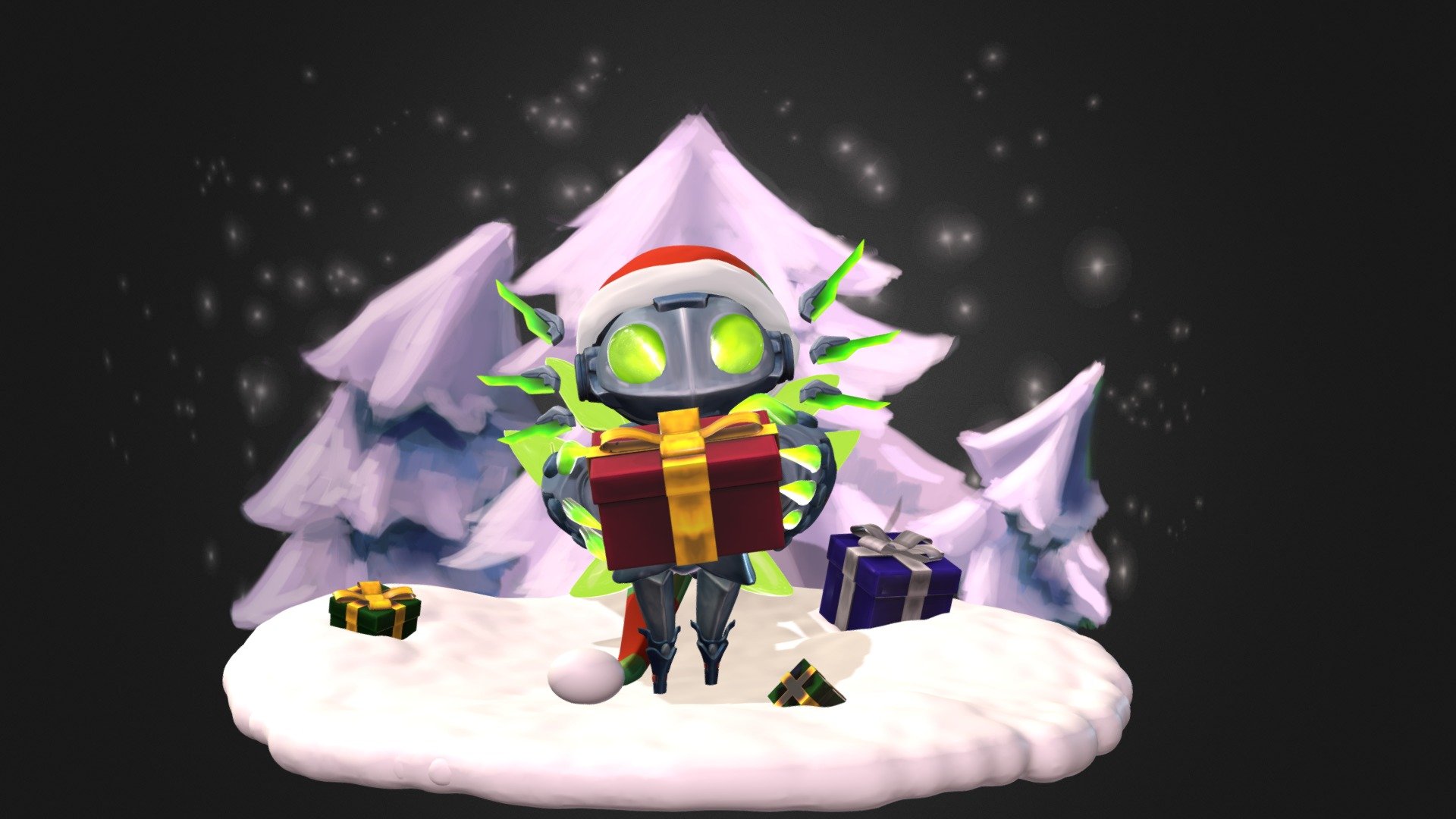 Christmas Bot - 3D model by Drayse [b342001] - Sketchfab