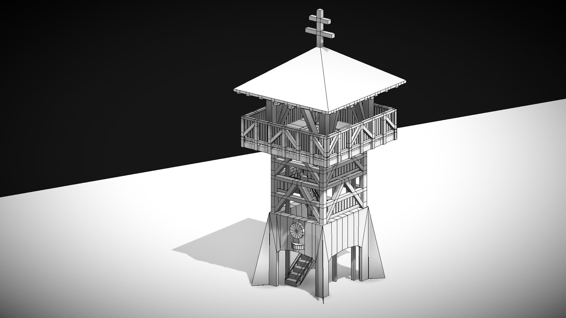 Sightseeing tower - 3D model by Jeanna [b343725] - Sketchfab
