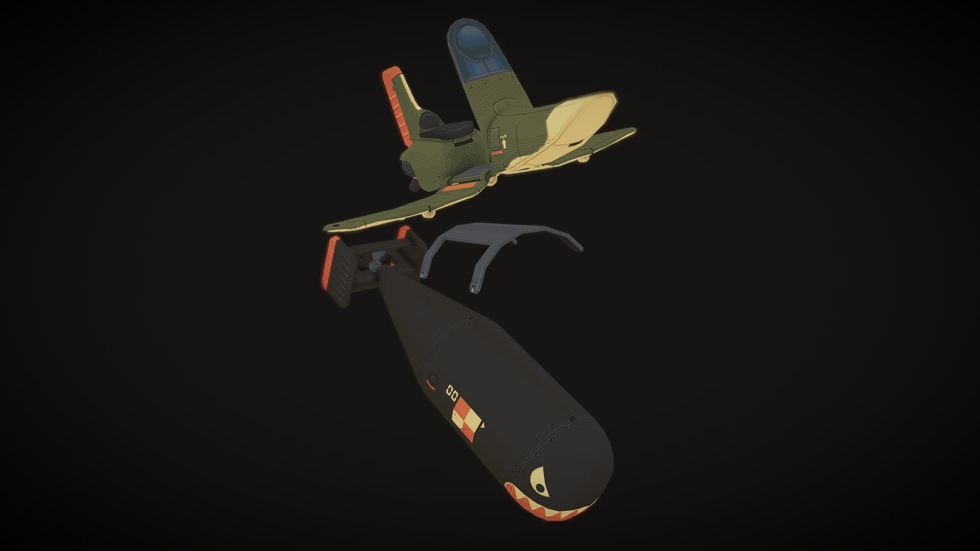 The Mallard Bombadier Rocket Plane - 3D model by tedanderson3Dartist ...