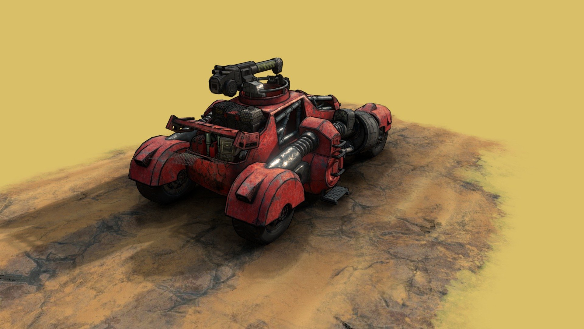 Borderlands Buggy - 3D model by rskinner3d [b3449d7] - Sketchfab
