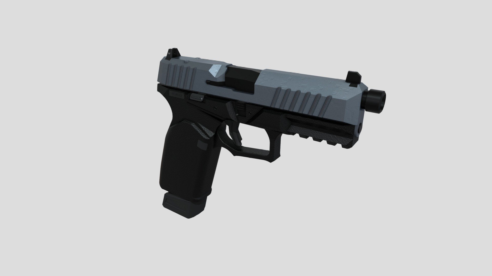 Modern Handgun - Download Free 3D model by David Rodríguez (Neldor ...