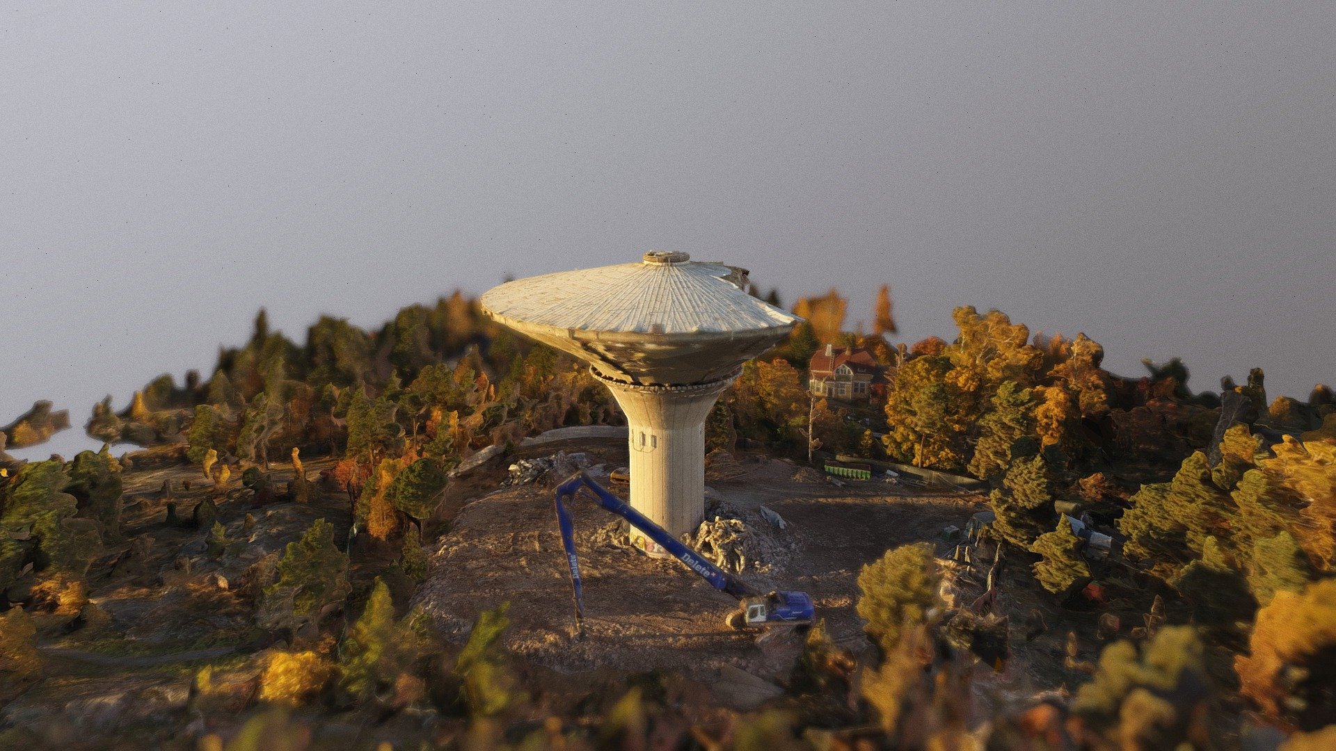 Lauttasaari water tower teardown - Download Free 3D model by Jukka ...