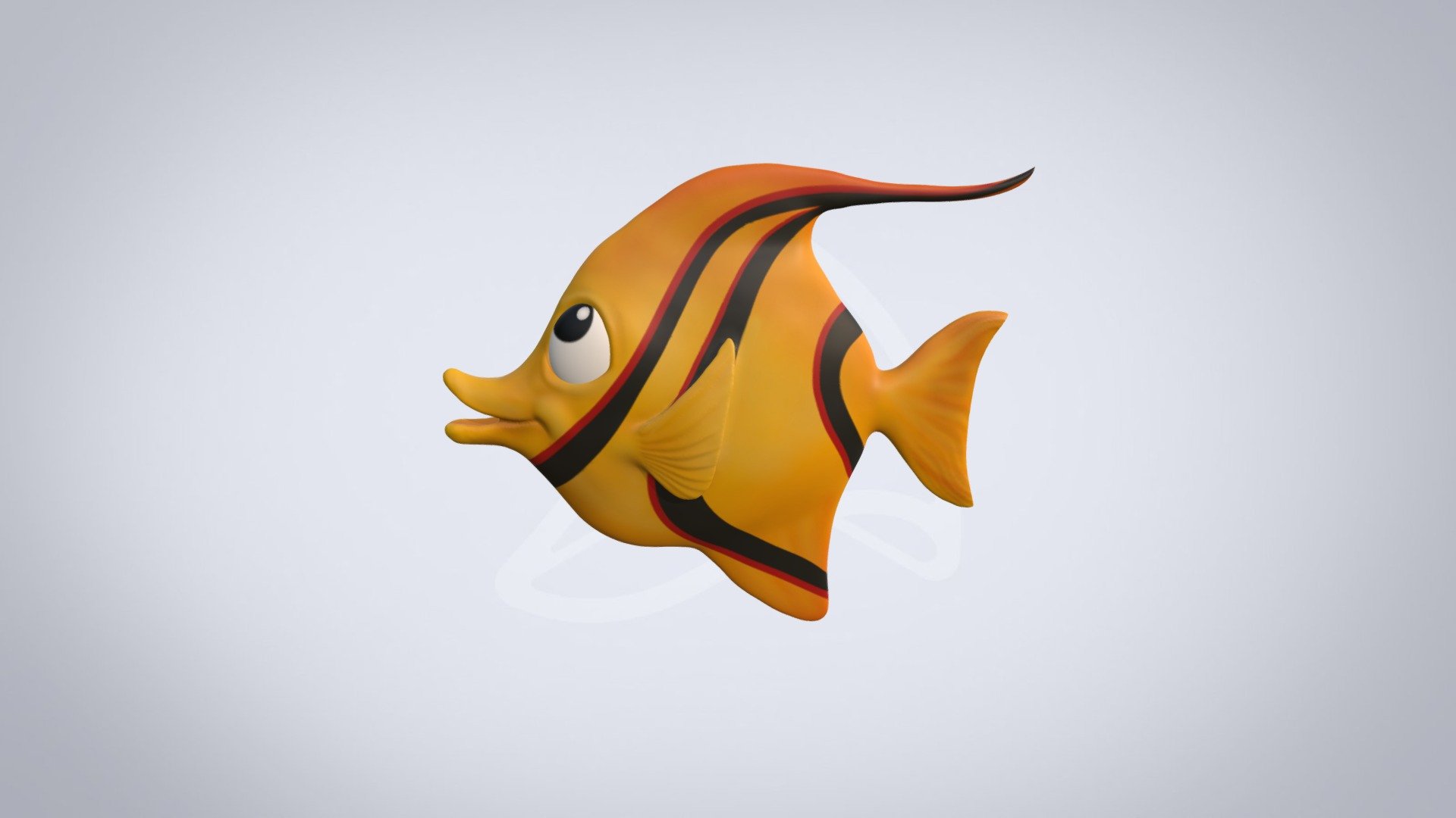 Color fish cartoon - 3D model by shu_digital [b3479fa] - Sketchfab