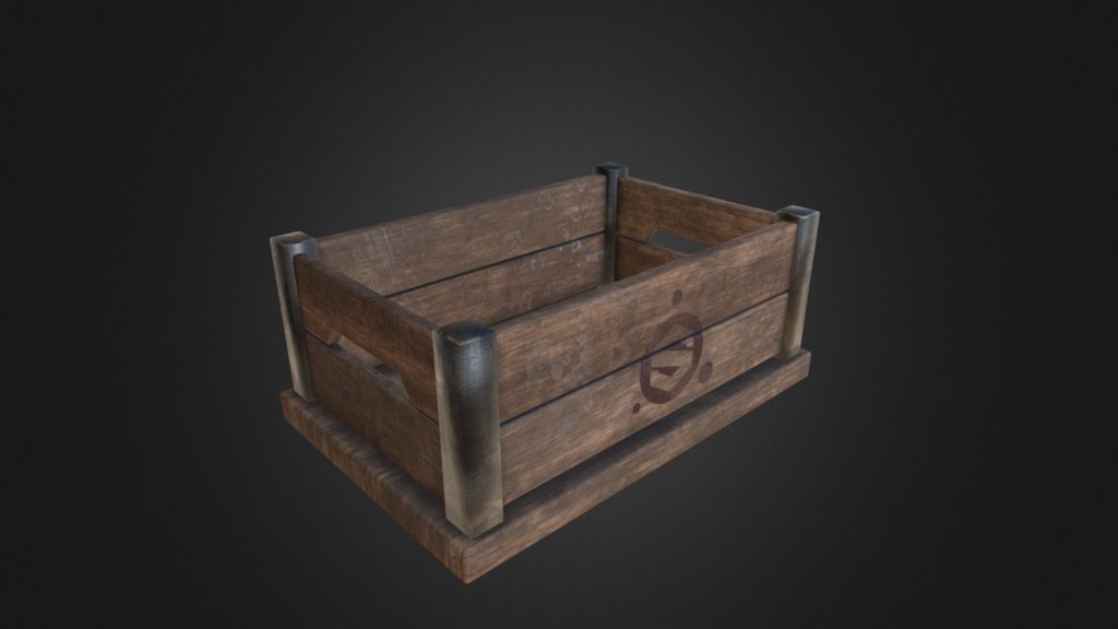 wooden crate - PBR texturing - 3D model by carlestenorio [b348d0d ...
