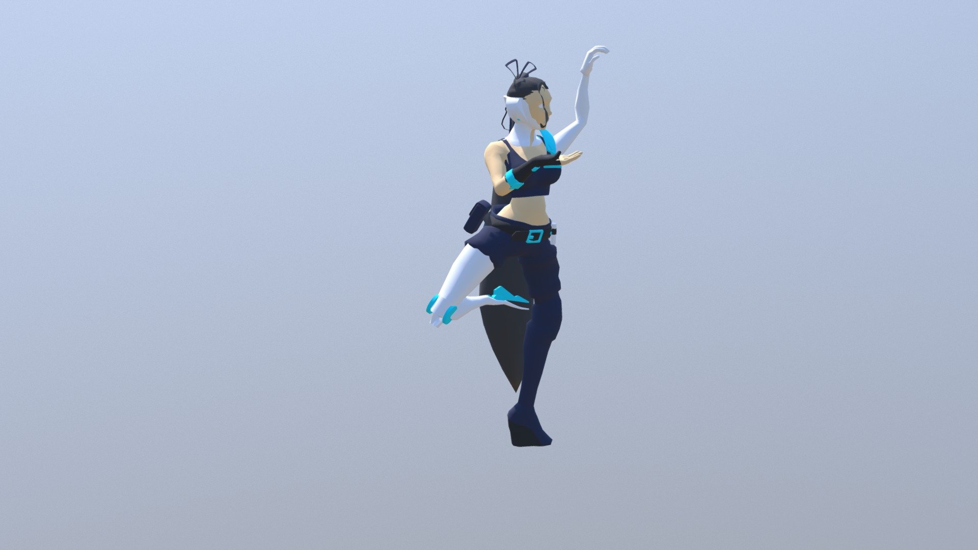 Jump Backward for profil view - Download Free 3D model by Orane ...