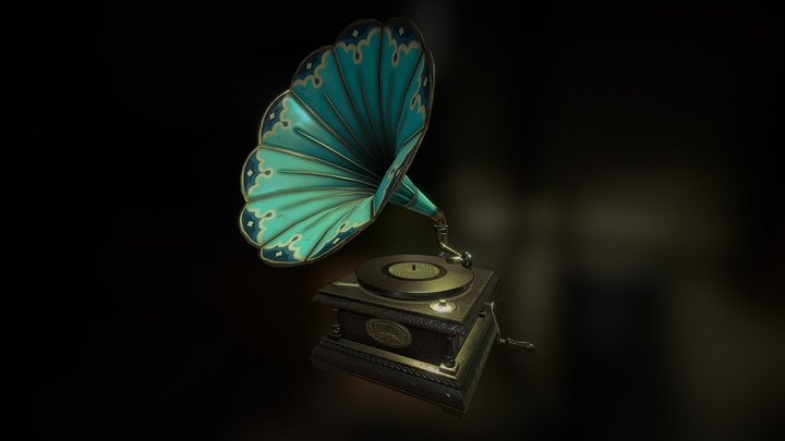 Gramophone 3D models - Sketchfab