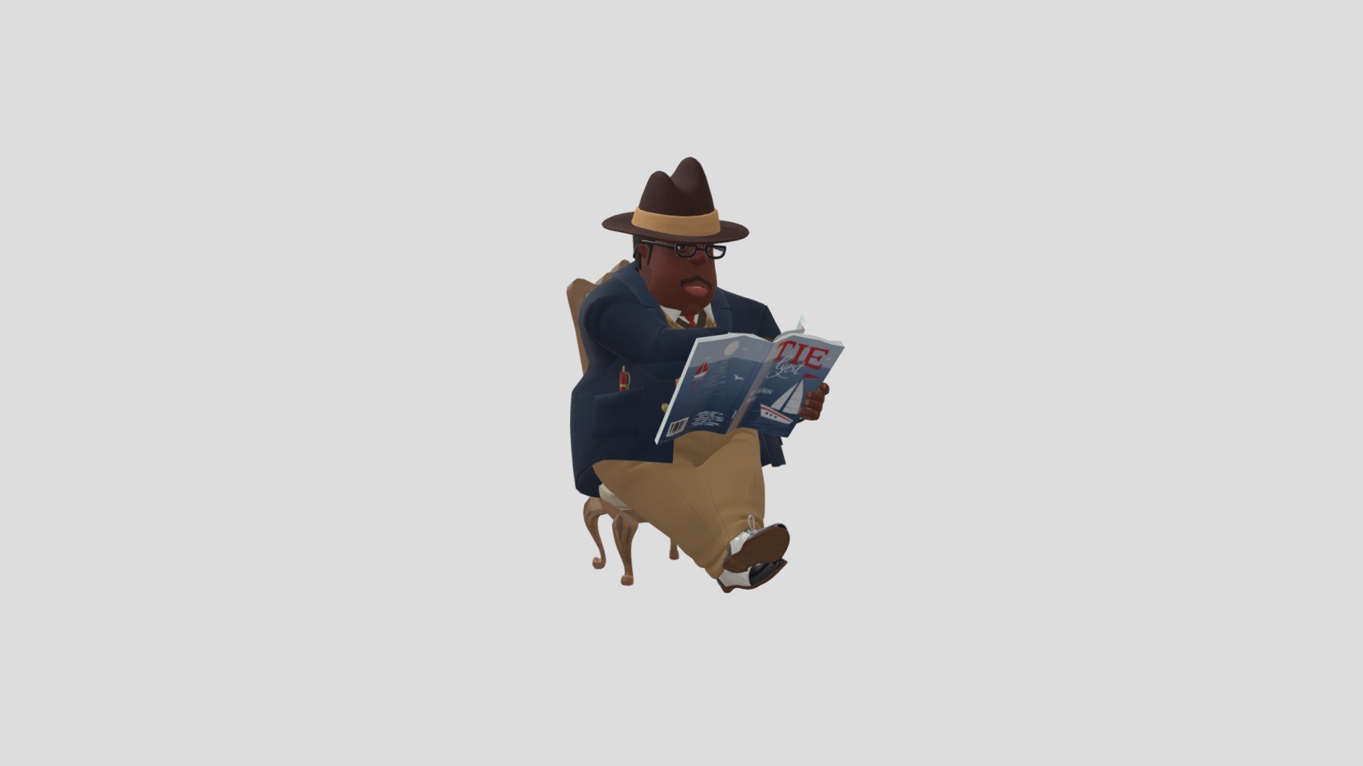 Mayor Reading - Download Free 3D model by irons3th [b34fc14] - Sketchfab