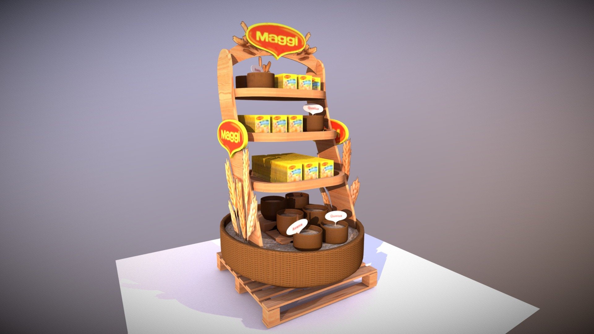 Exhibidor_360_Maggi - 3D model by mike_rodriguez [b351425] - Sketchfab