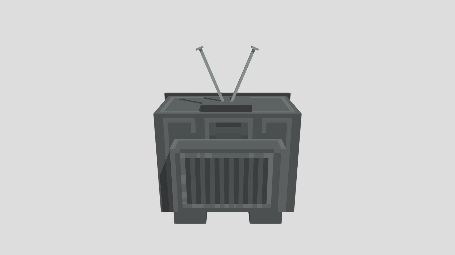 TV model for Minecraft - Download Free 3D model by Extra_Tortik ...
