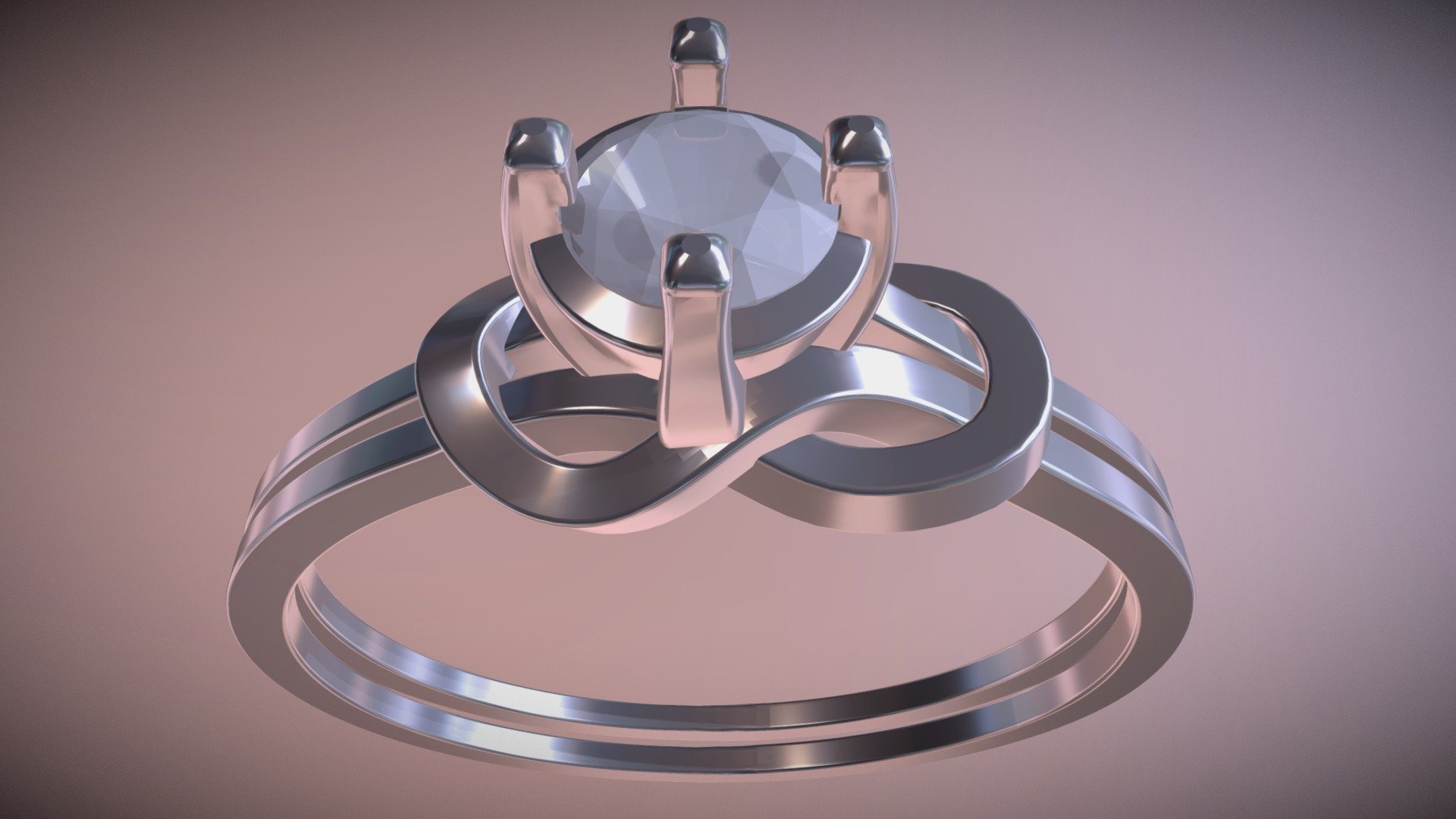 Ringmodel105 - Engagement ring - 3D model by PeonyStudio [b352aed ...