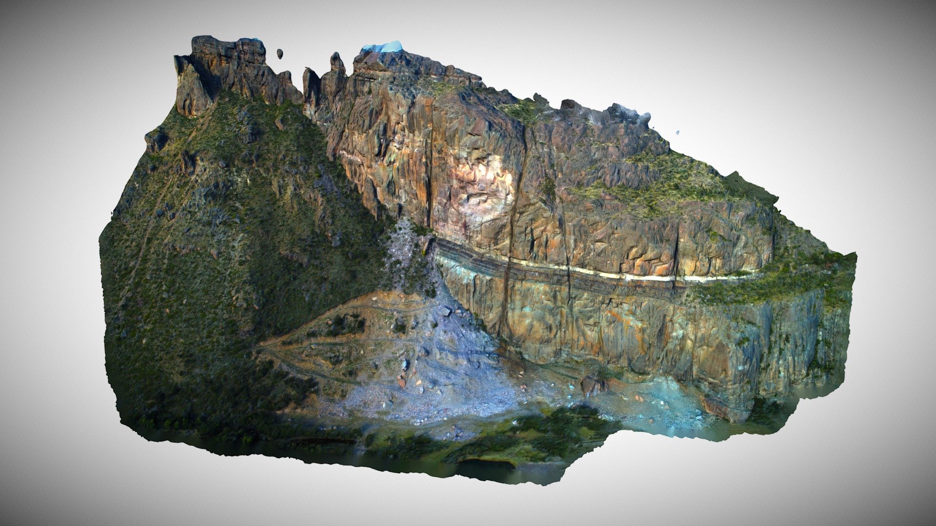Geositio Altamirano - Puerto Ibáñez, Aysén. - 3D model by Topos3D ...
