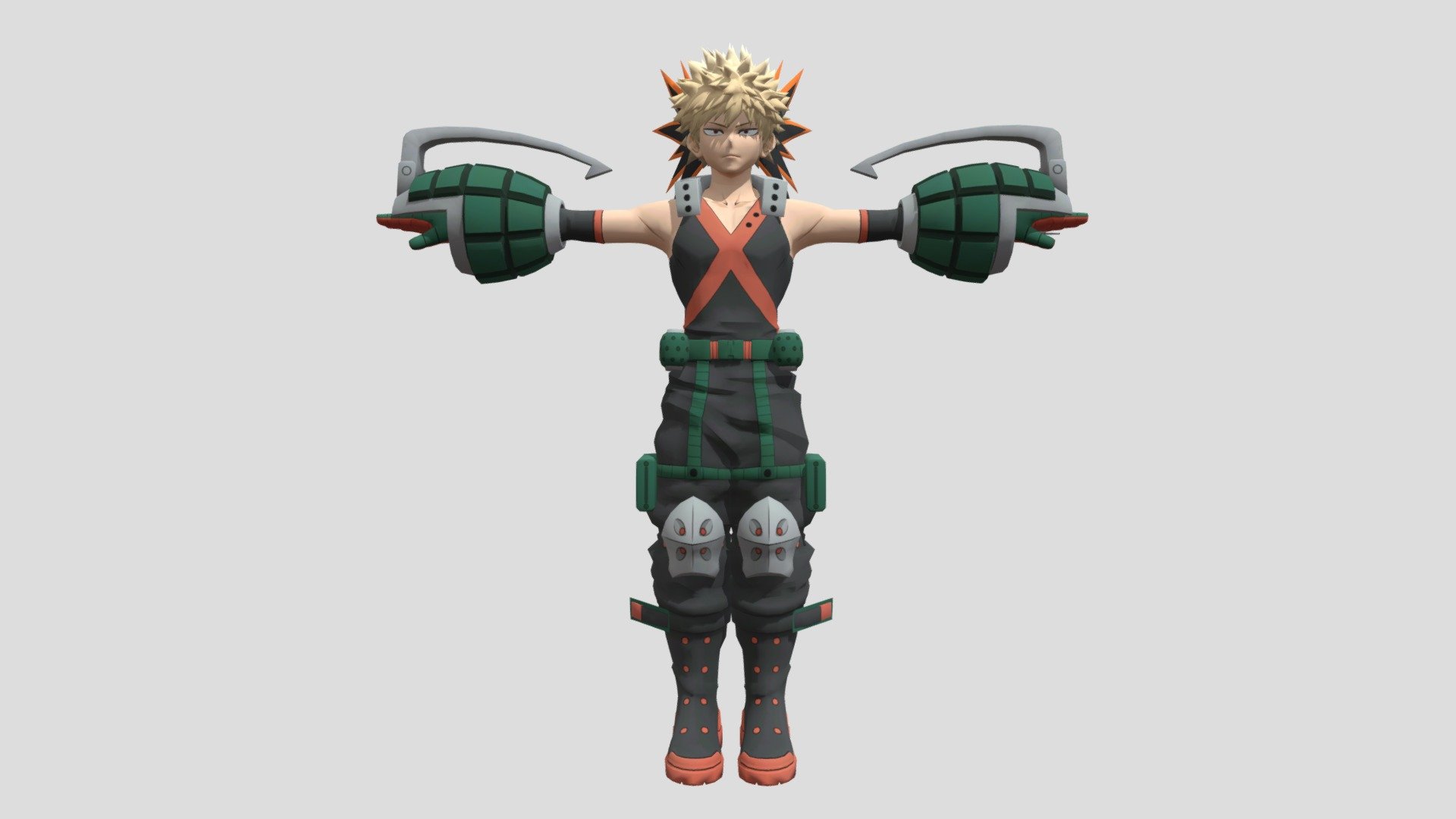 Katsuki Bakugo (Hero Costume) - Download Free 3D model by NovaS4iy4n ...