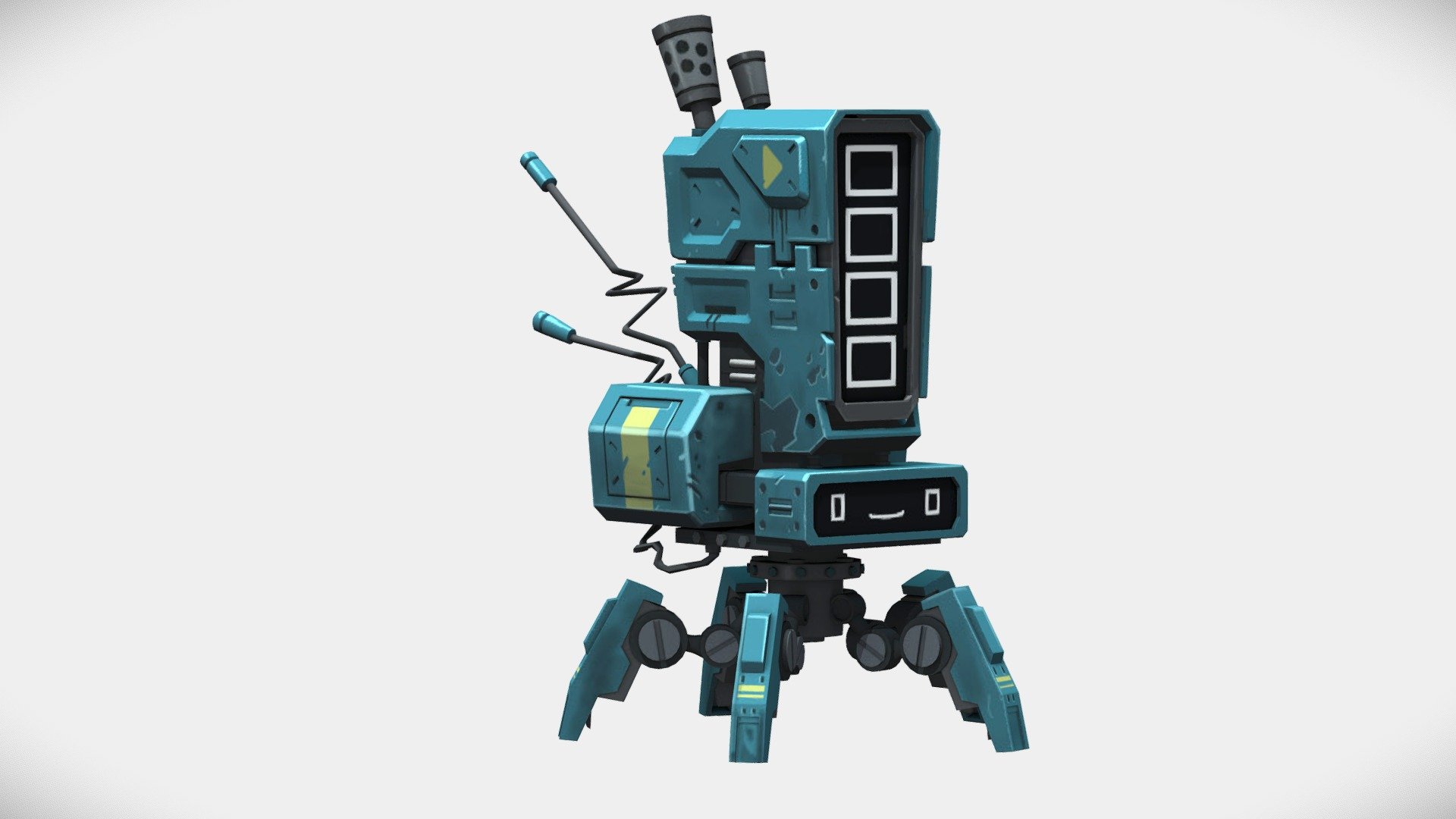 Robot_blue - 3D model by paintsatan777 [b356791] - Sketchfab