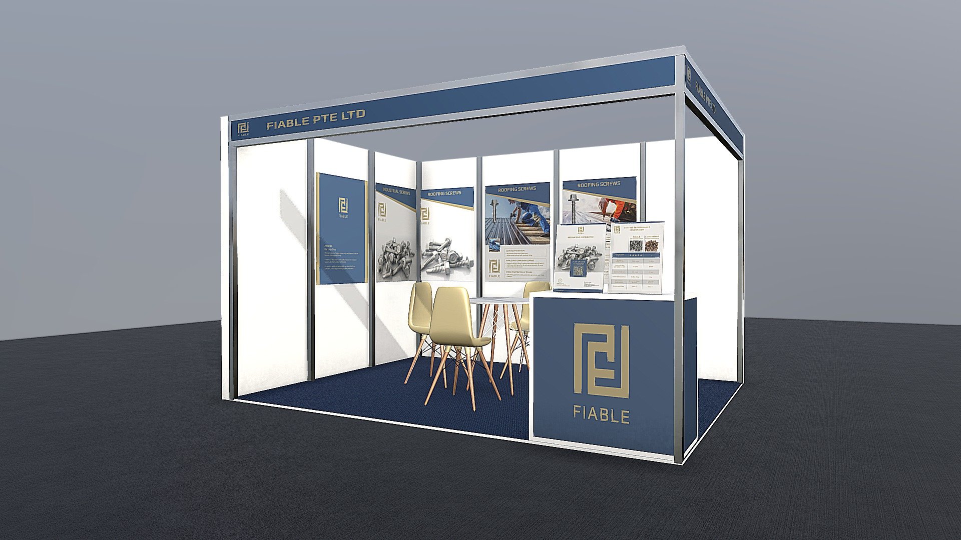FIABLE Exhibition Booth_2024 - 3D model by hydeist [b3569dd] - Sketchfab