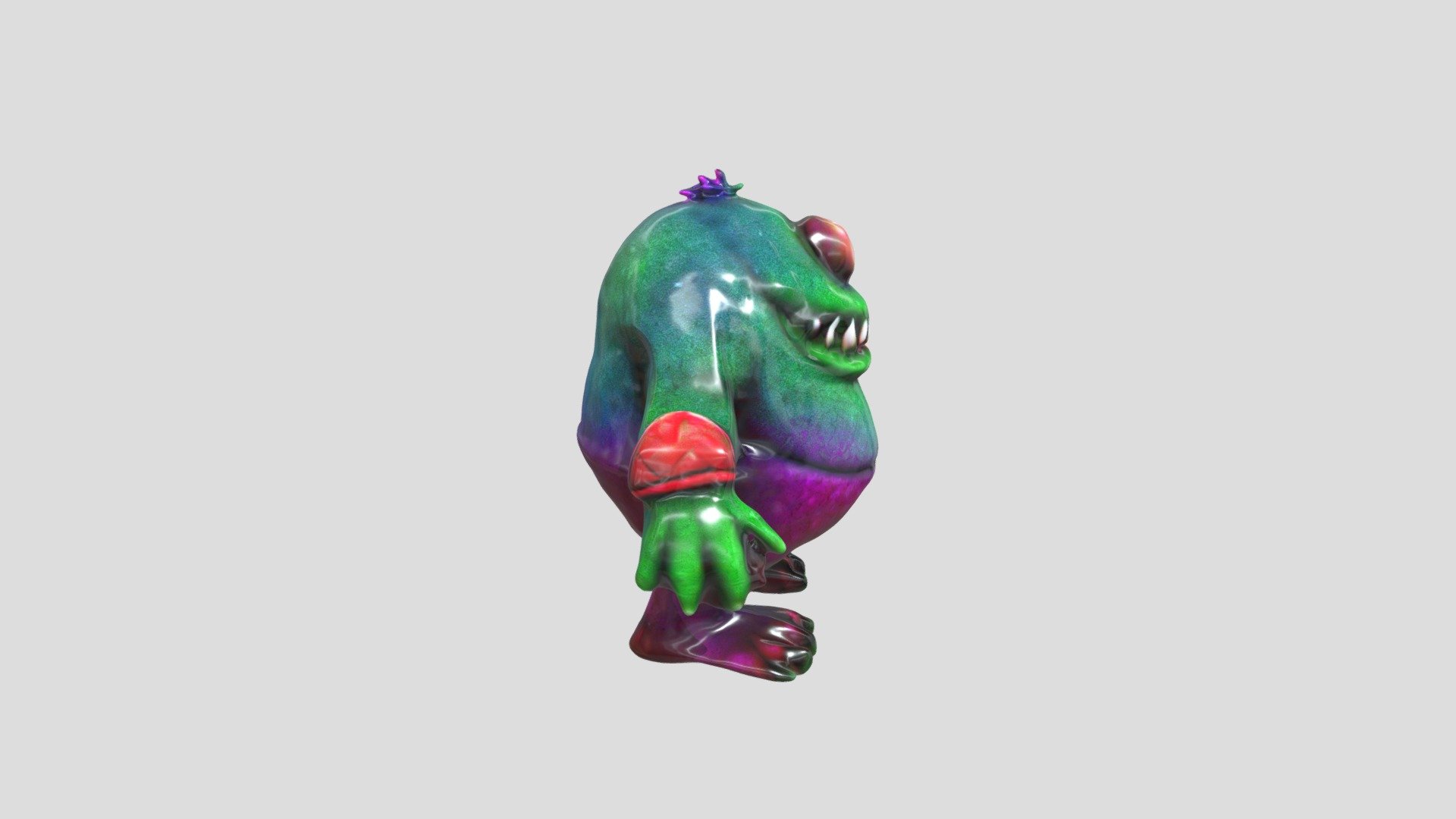 Mad Absurd Funny Monster Had Colorful - Download Free 3D model by CuiZi ...
