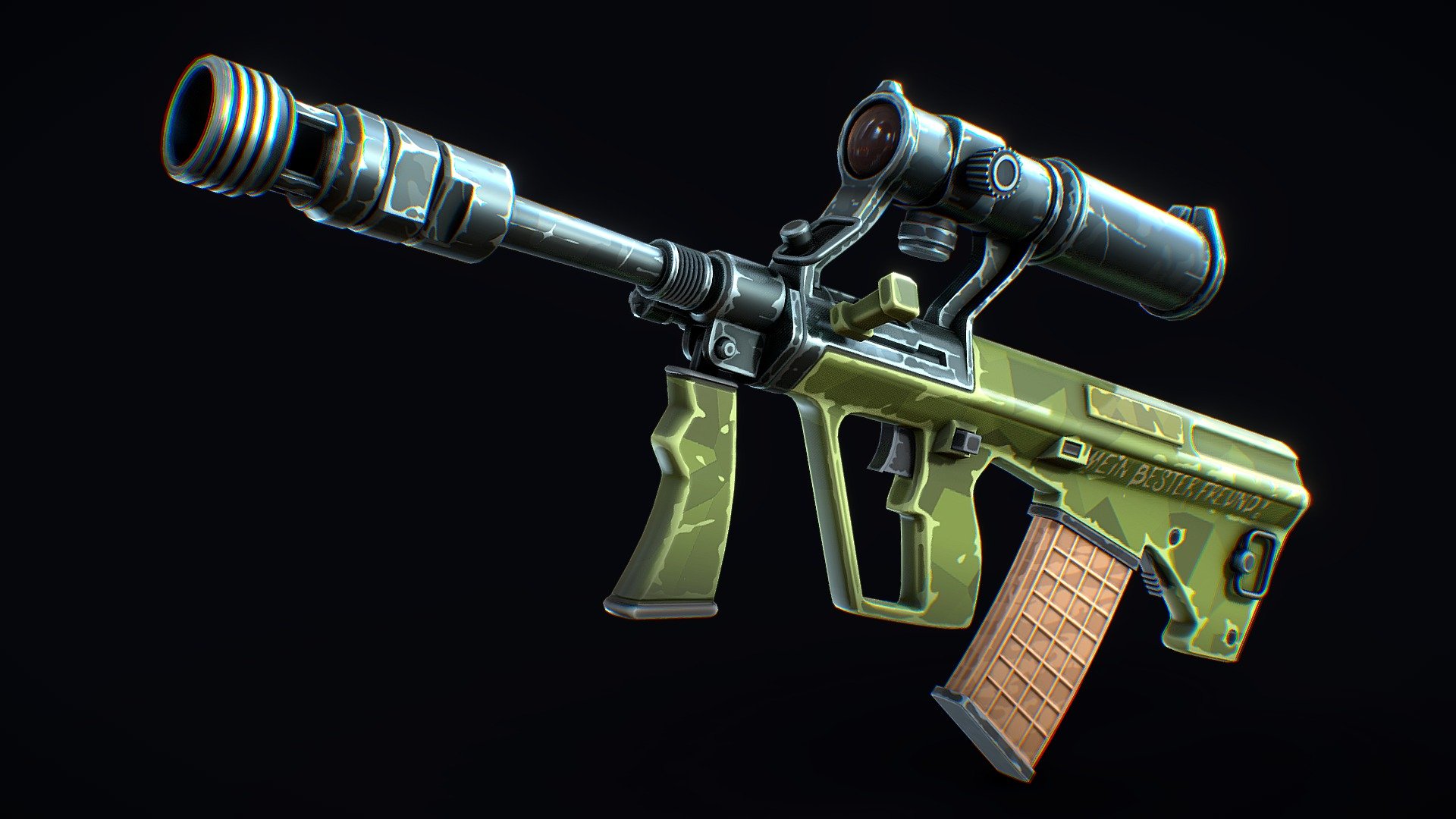 Stylized Steyr AUG - Buy Royalty Free 3D model by CGnewbie [b35890e ...