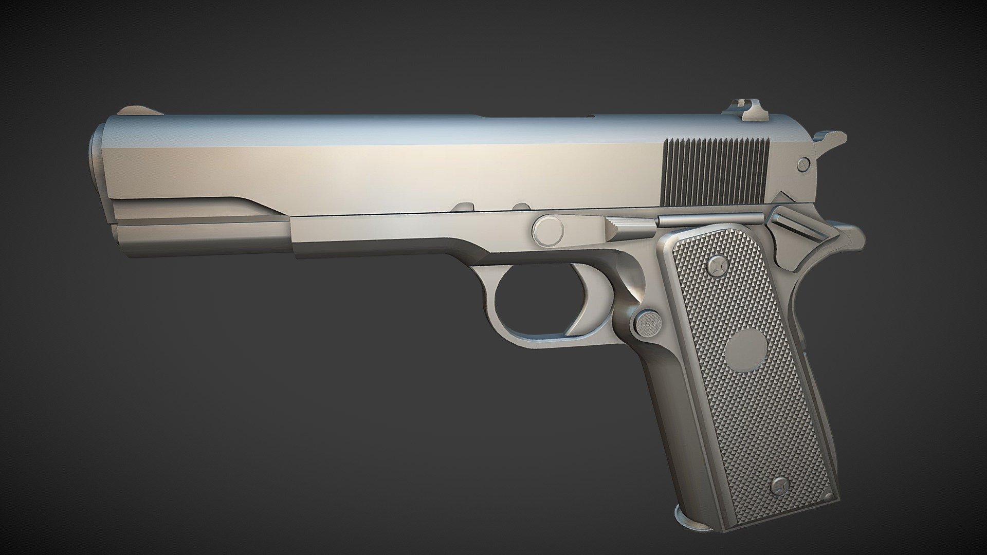 Colt M1911 A1 High Poly - Buy Royalty Free 3D model by solid3DDD [b35953e] - Sketchfab Store