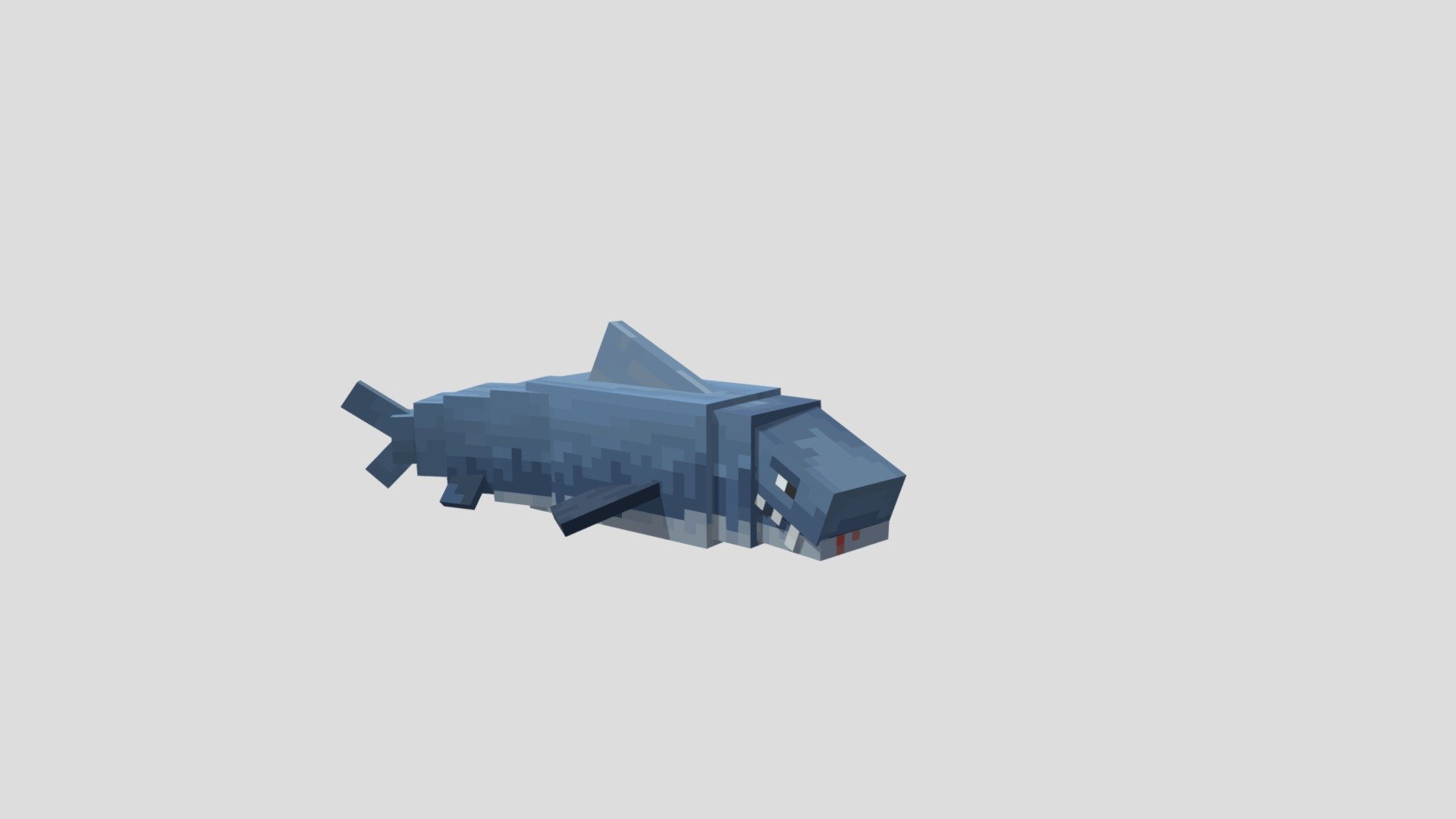 Minecraft Shark - 3D model by Aixorys (@AixoryYT) [b35b186] - Sketchfab